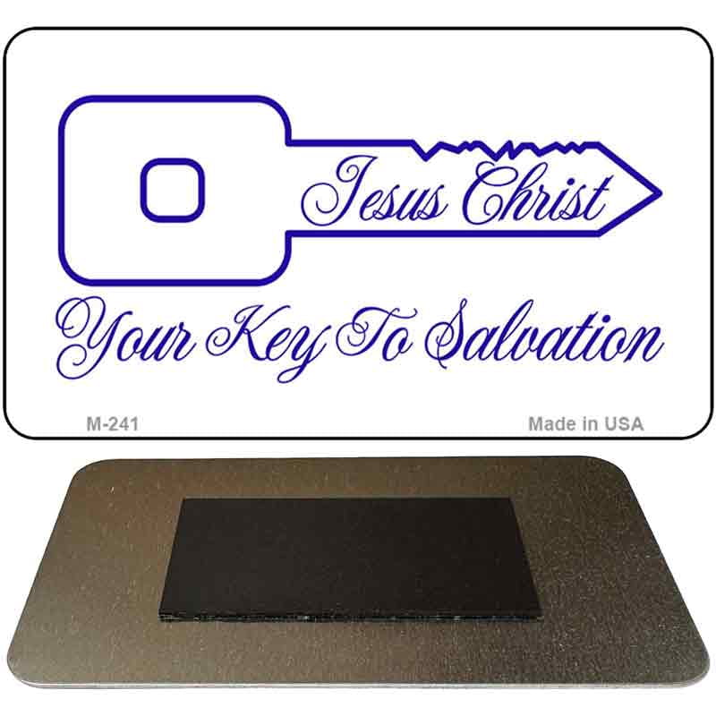 Jesus Christ Key To Salvation Novelty Metal Magnet M-241 3.5" x 2 ...