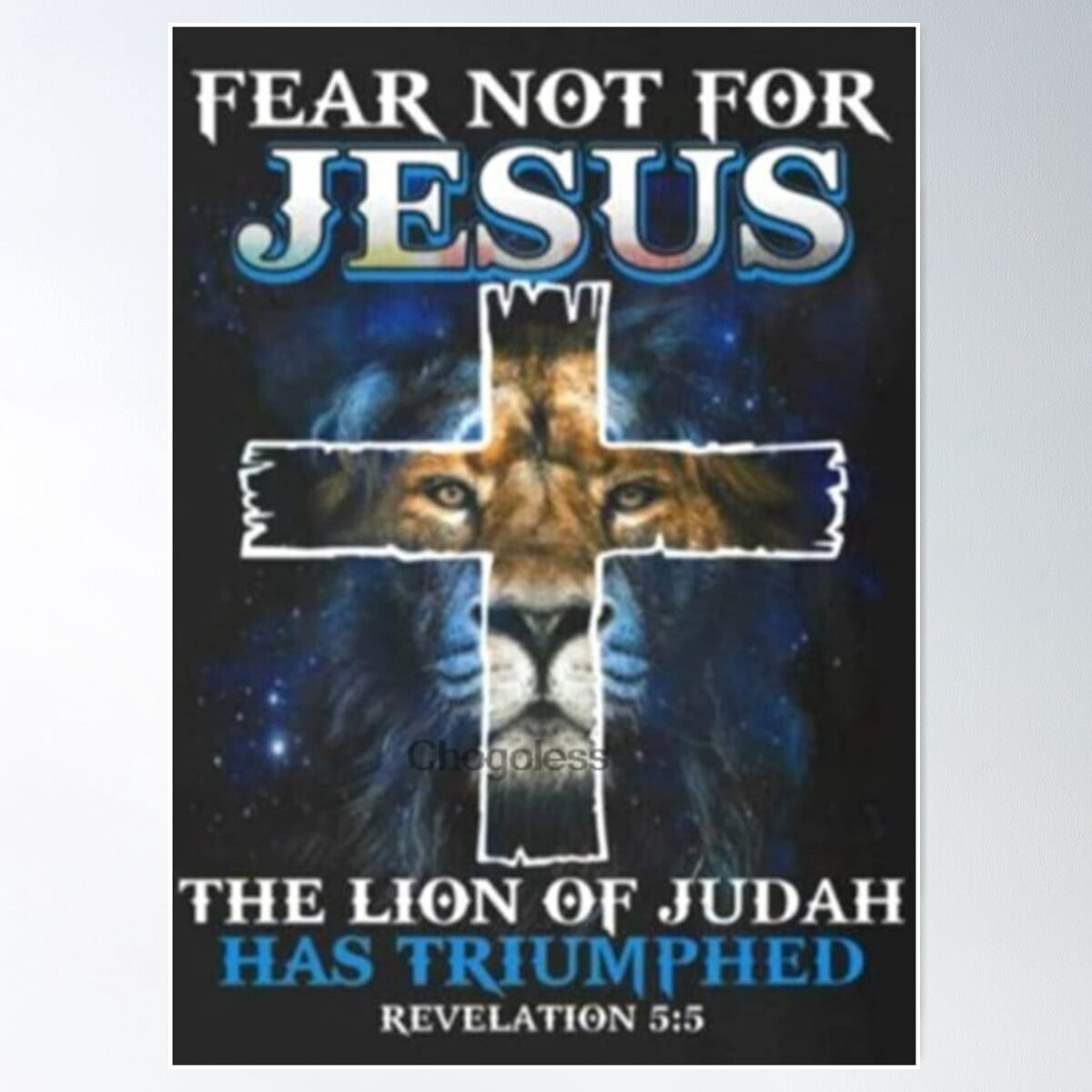 Jesus Christ Lion Of Judah Has Triumphed Poster Wall Art, Modern Wall ...