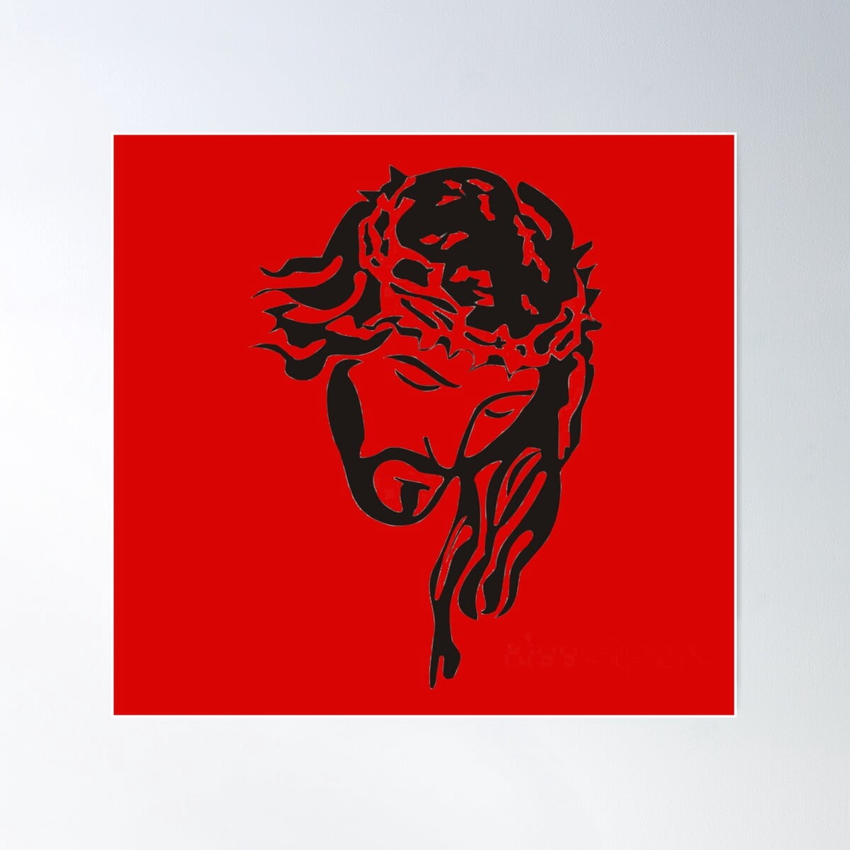Jesus Christ Lord And Savior Red.1 Poster Wall Art, Modern Wall Decor ...