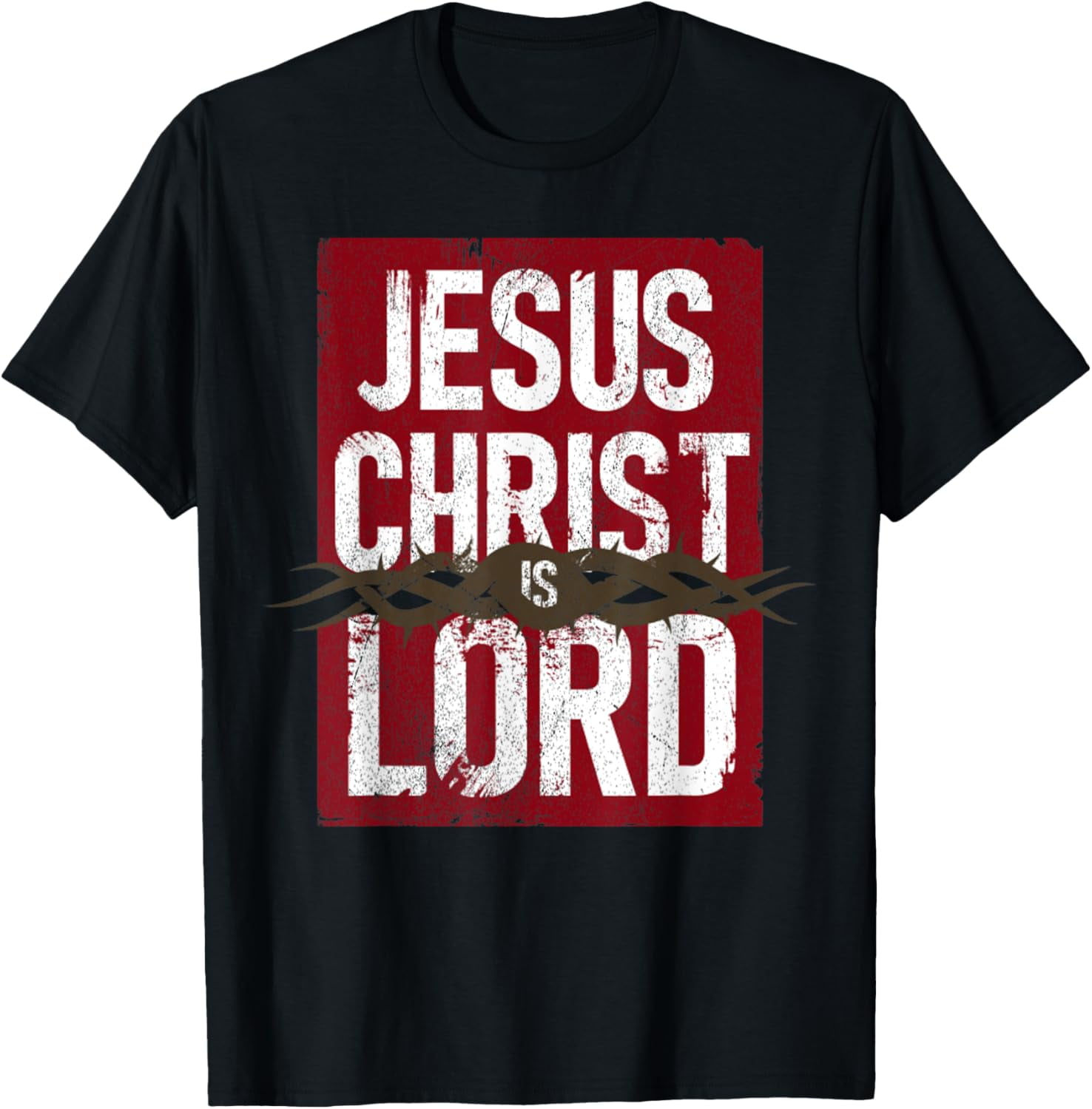 Jesus Christ, Lord Jesus Vintage Design With Thorns Religion T-Shirt ...