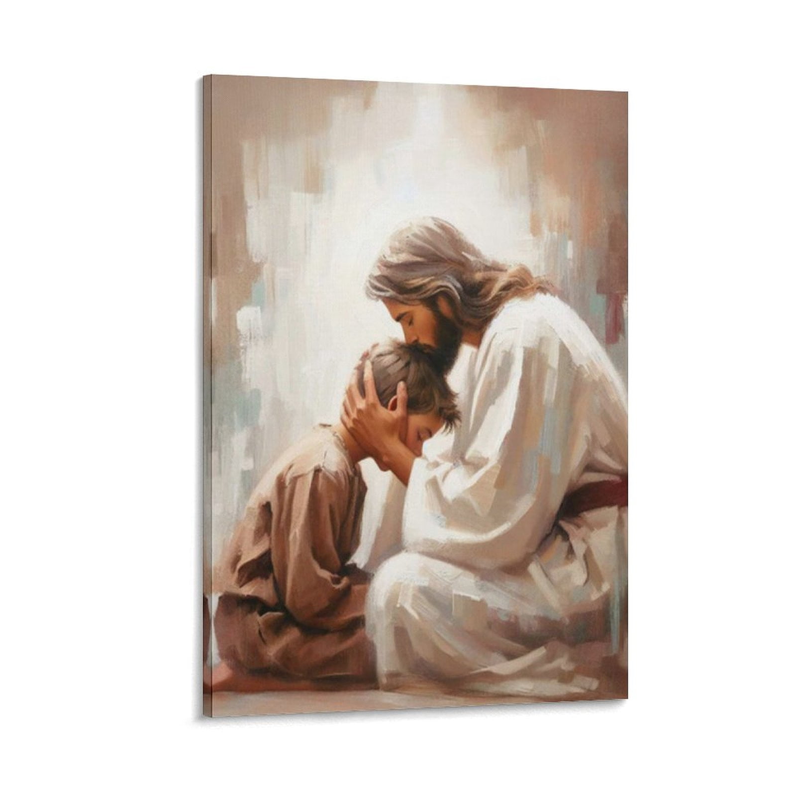 Jesus Christ Mural - Jesus Kissing Boy - Jesus Your Savior Bible Canvas ...