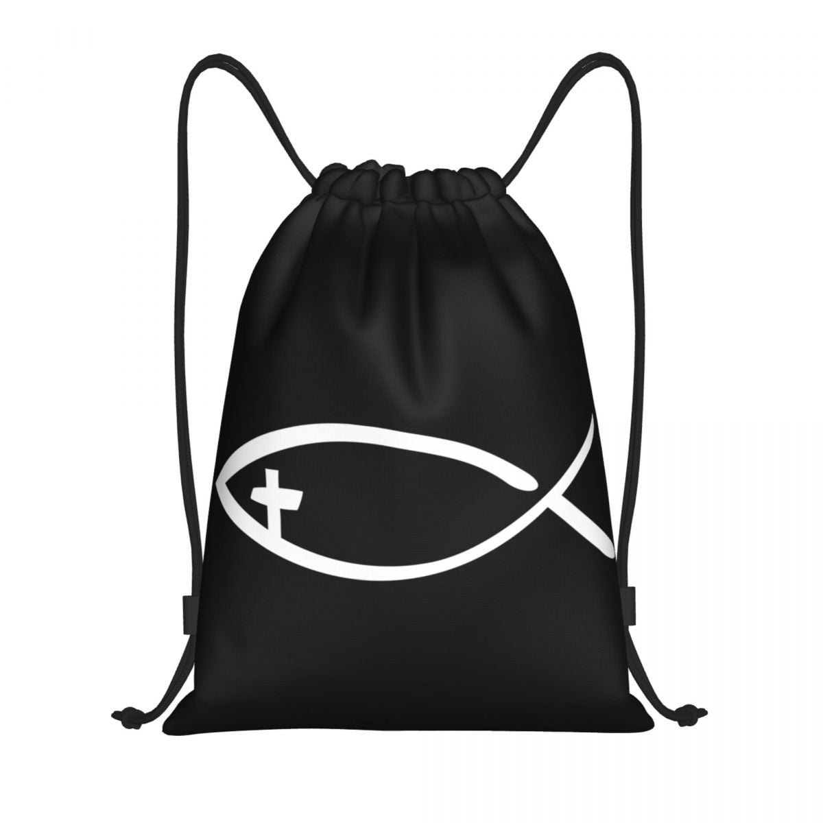 Jesus Christ On The Cross God Drawstring Bags Women Men Foldable Gym ...