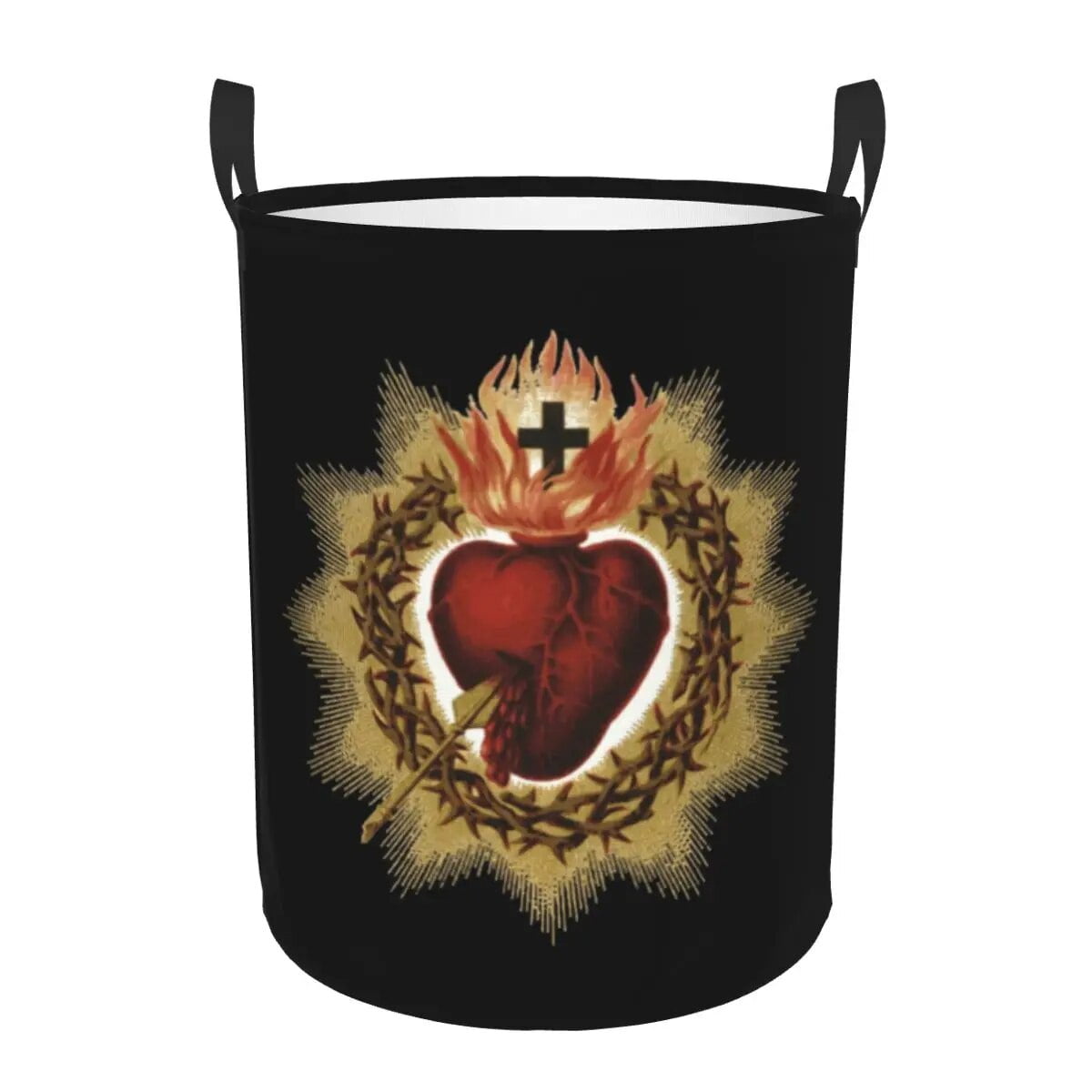 Jesus Christ On The Cross God Laundry Hamper Large Storage Basket ...