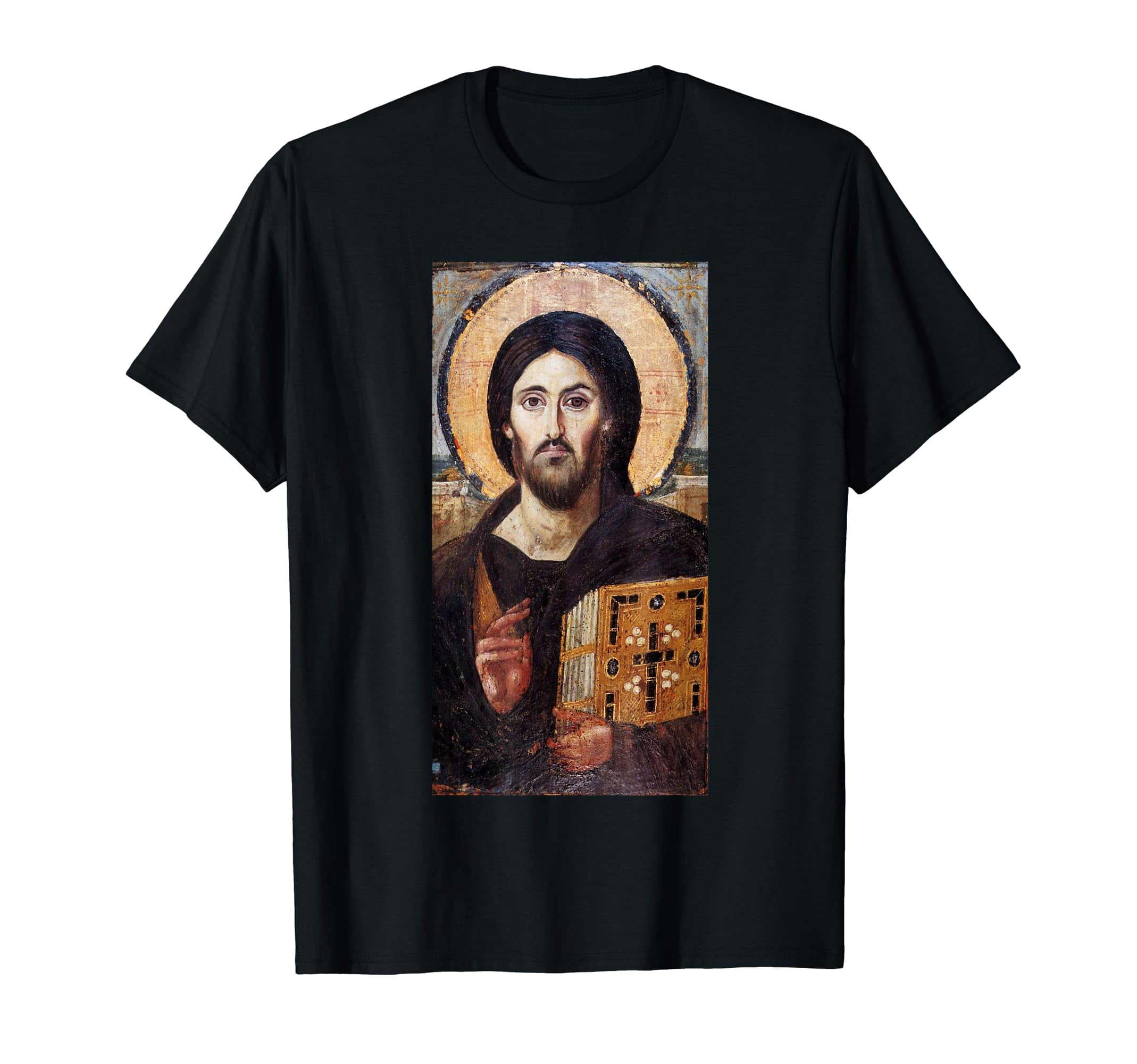 Jesus Christ Pantocrator Sinai Orthodox Christian Icon Gifts T-Shirt ...