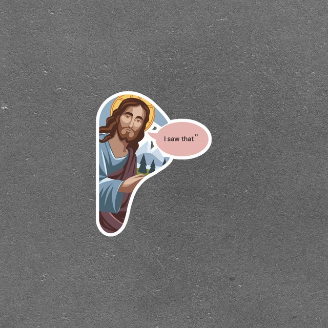 Jesus Christ Pop Art Sticker - Religious Decalphone Decal Water Bottle ...