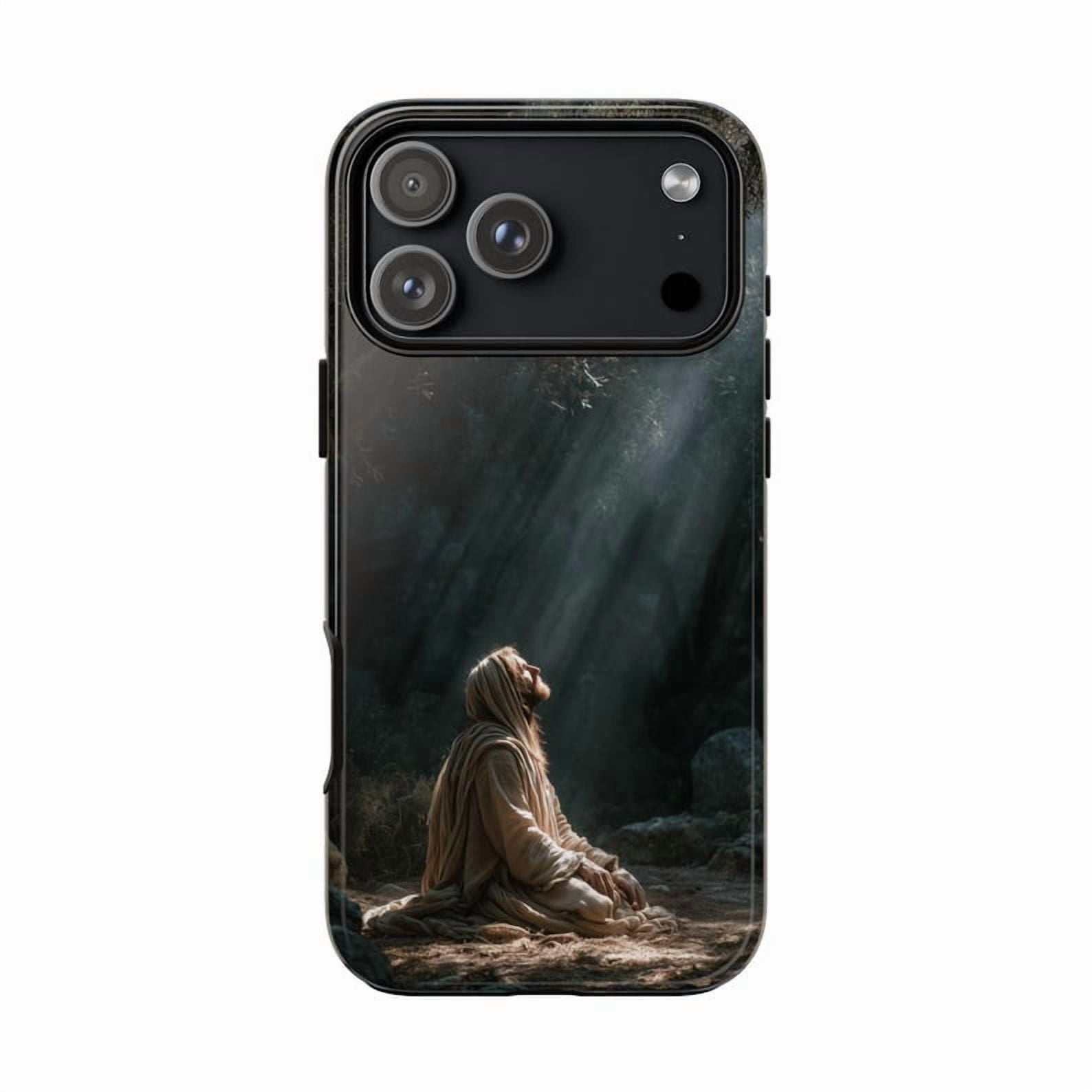 Jesus Christ Prayer Phone Case Garden Faith Religious Artwork with ...