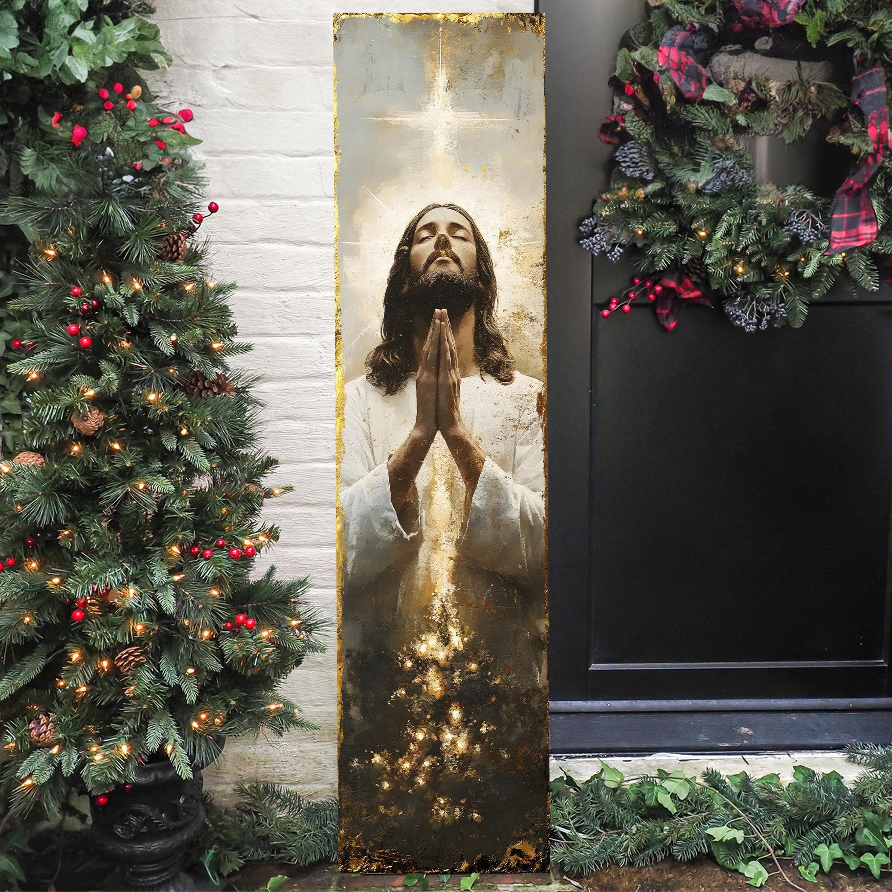Jesus Christ Prayer Porch Sign | Front Porch Religious Plaque ...