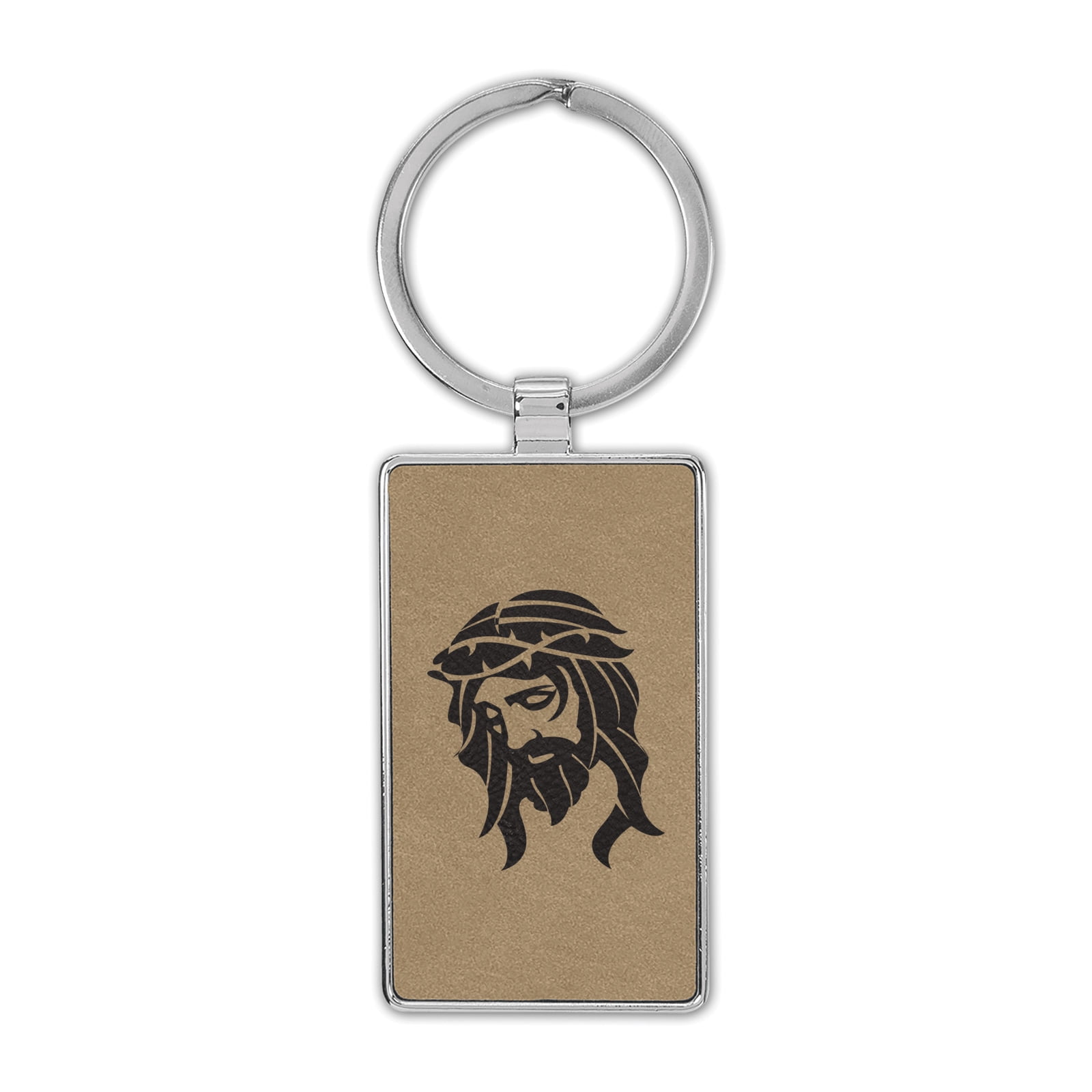 Jesus Christ Premium Leatherette Keychain christianity christian god ...