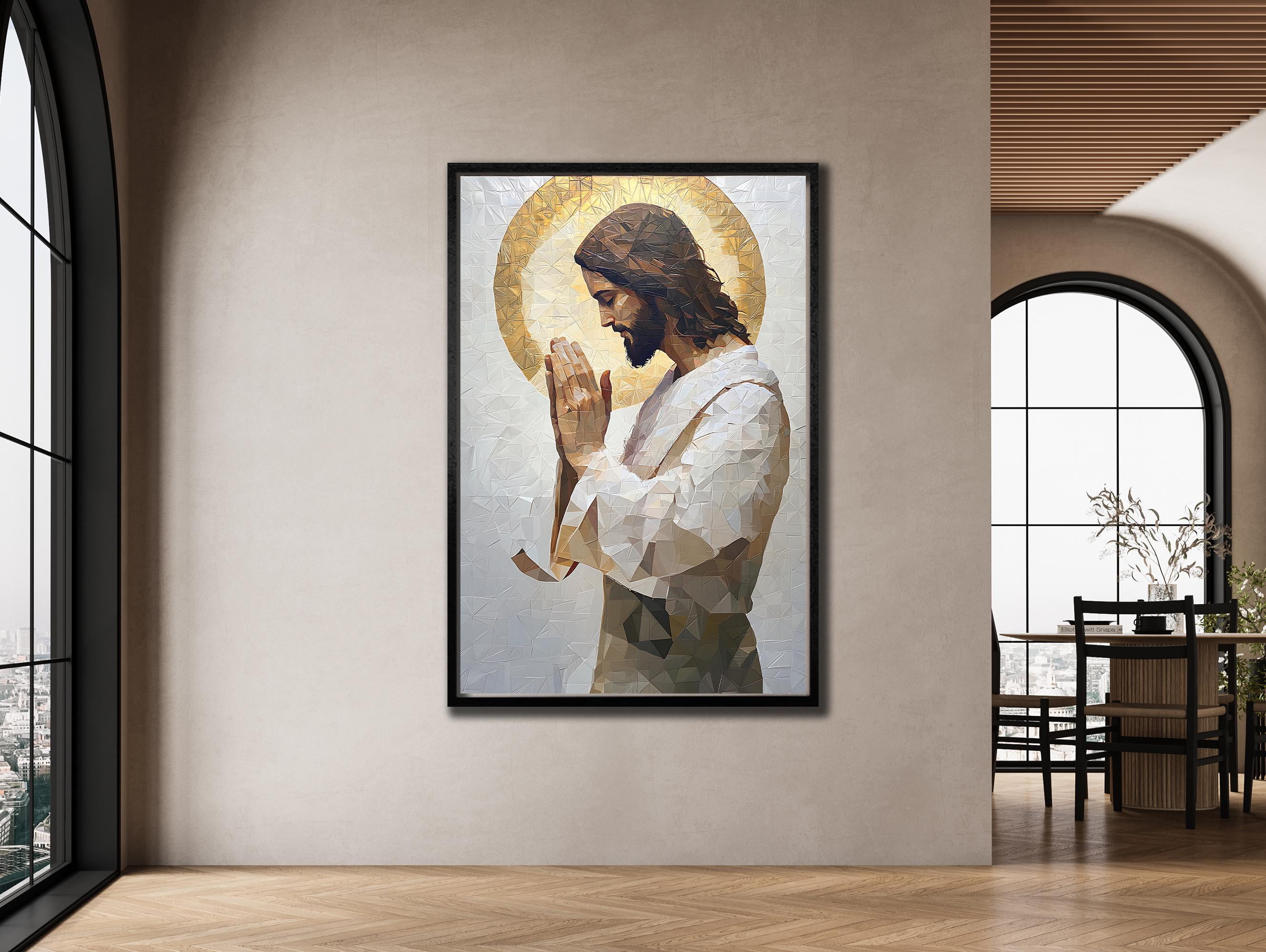 Jesus Christ Print: Religious Christian Wall Art Warm Present Vintage ...
