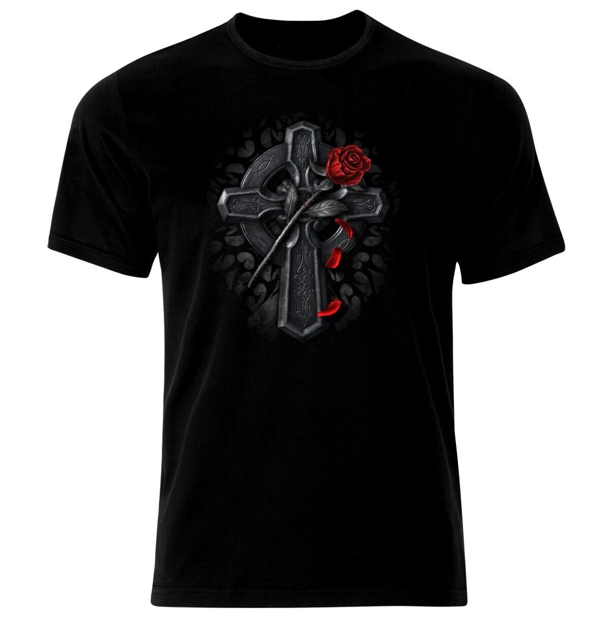 Jesus Christ Religious Christian Cross Gothic God Tattoo T-Shirt ...