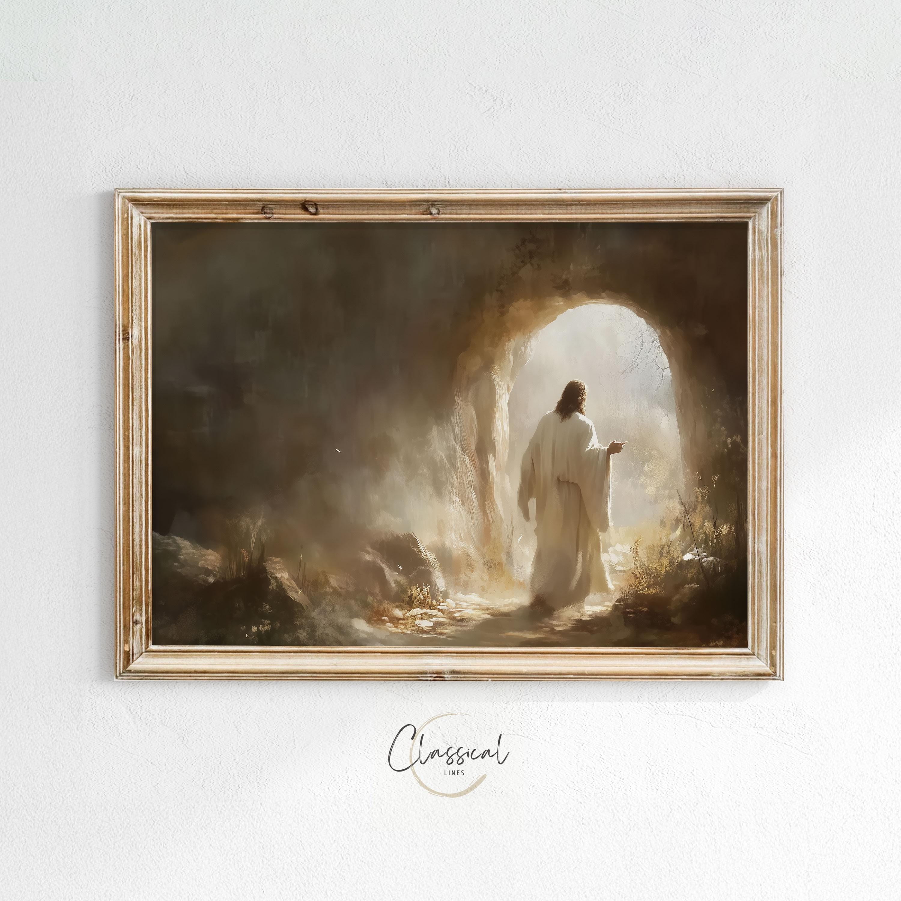 Jesus Christ Resurrected Painting, Christian Easter Art (able ...