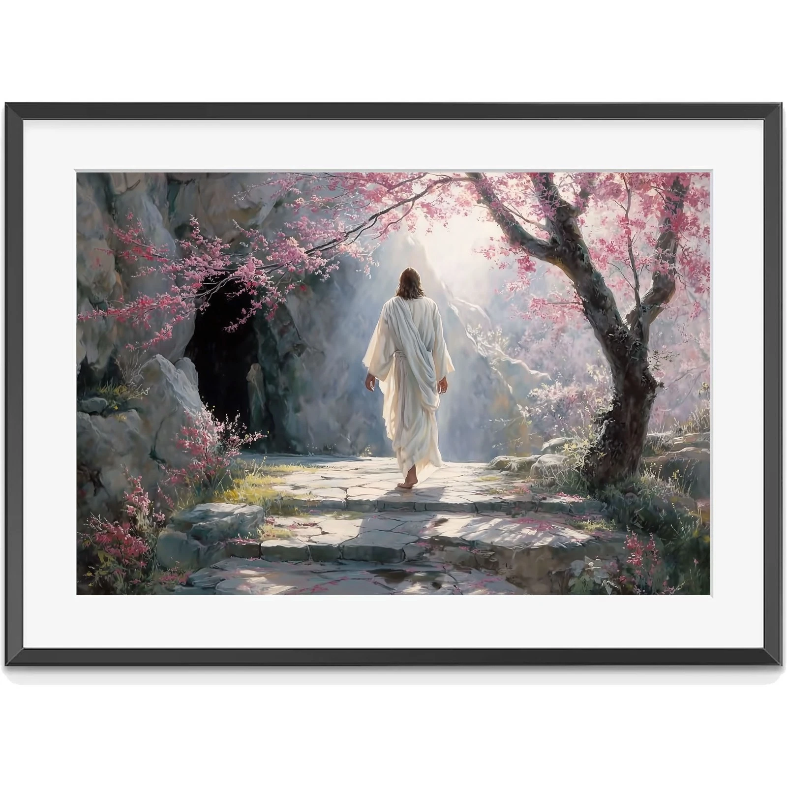 Jesus Christ Resurrected Poster| He Is Risen Art | Jesus Alive | Jesus ...