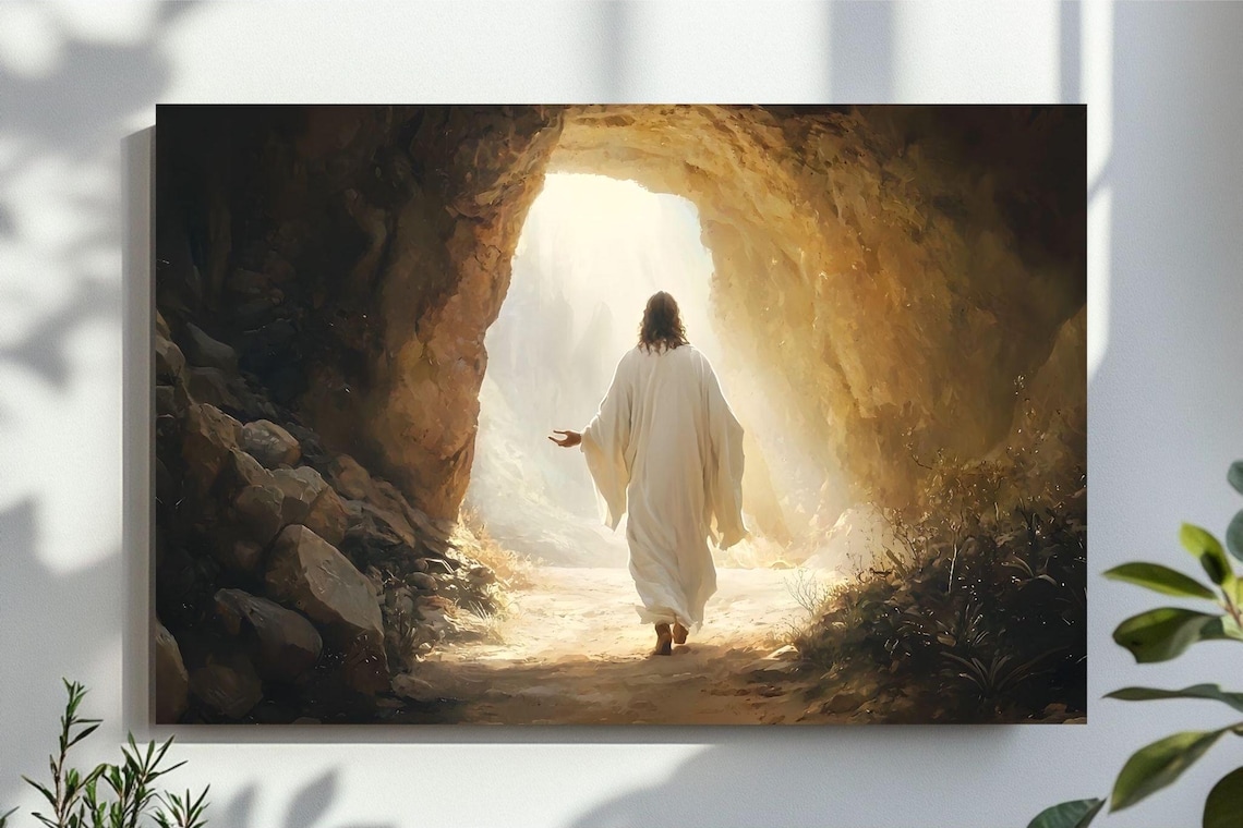 Jesus Christ Resurrected Wall Art, Easter, Jesus Christ Leaving The ...
