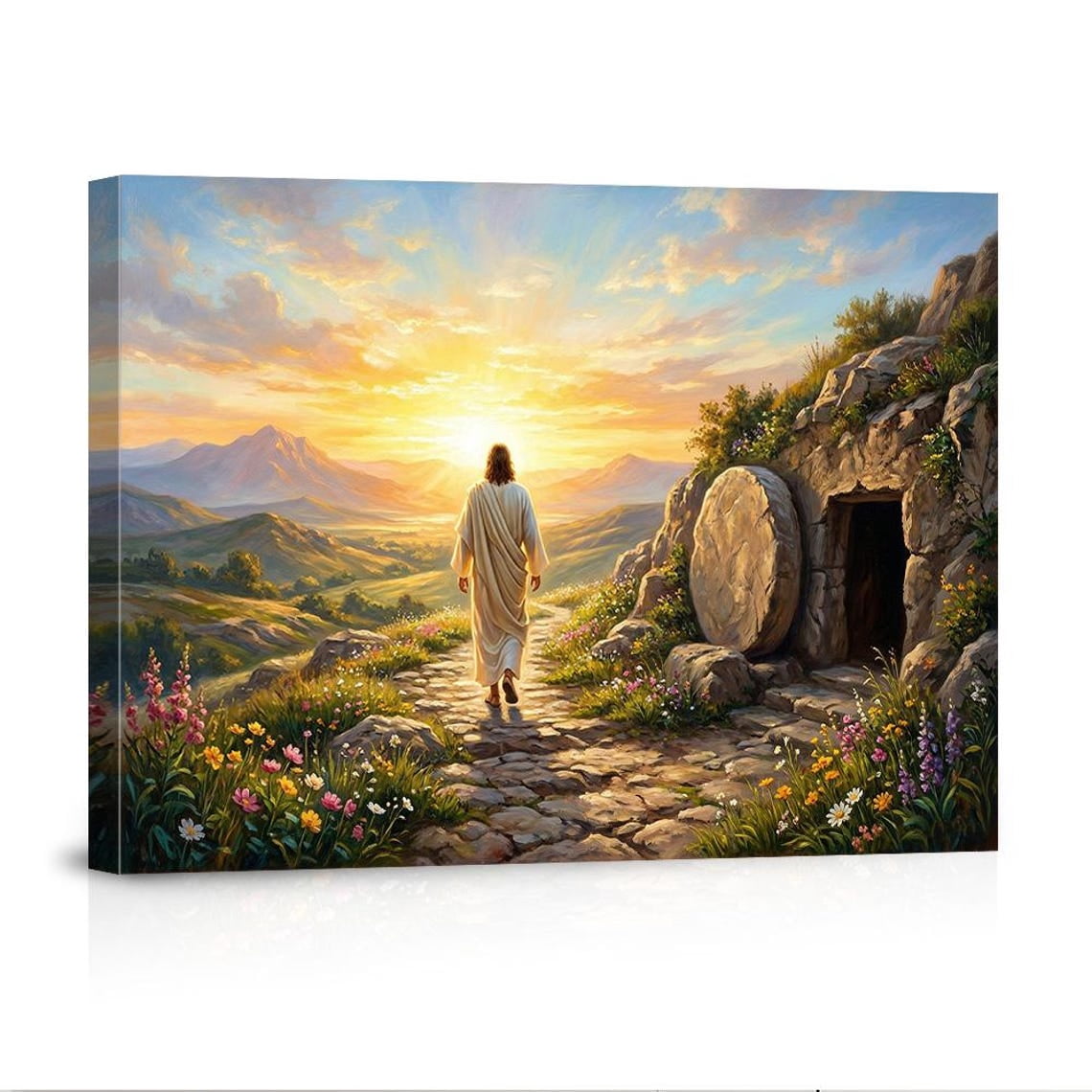 Jesus Christ Resurrection Empty Tomb Christian Religious Landscape ...