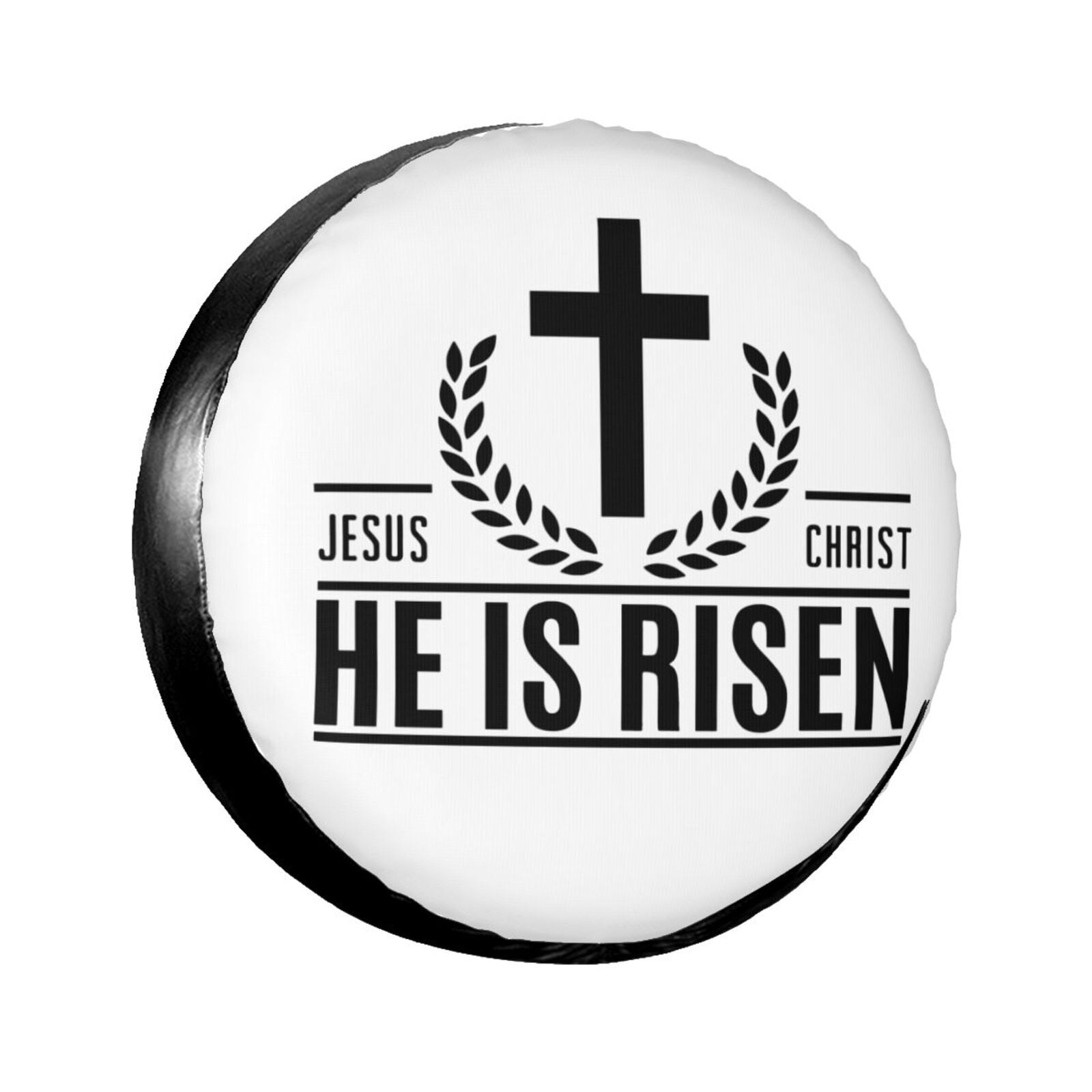 Jesus Christ He Is Risen Christian 1 Spare Tire Cover Waterproof Dust ...