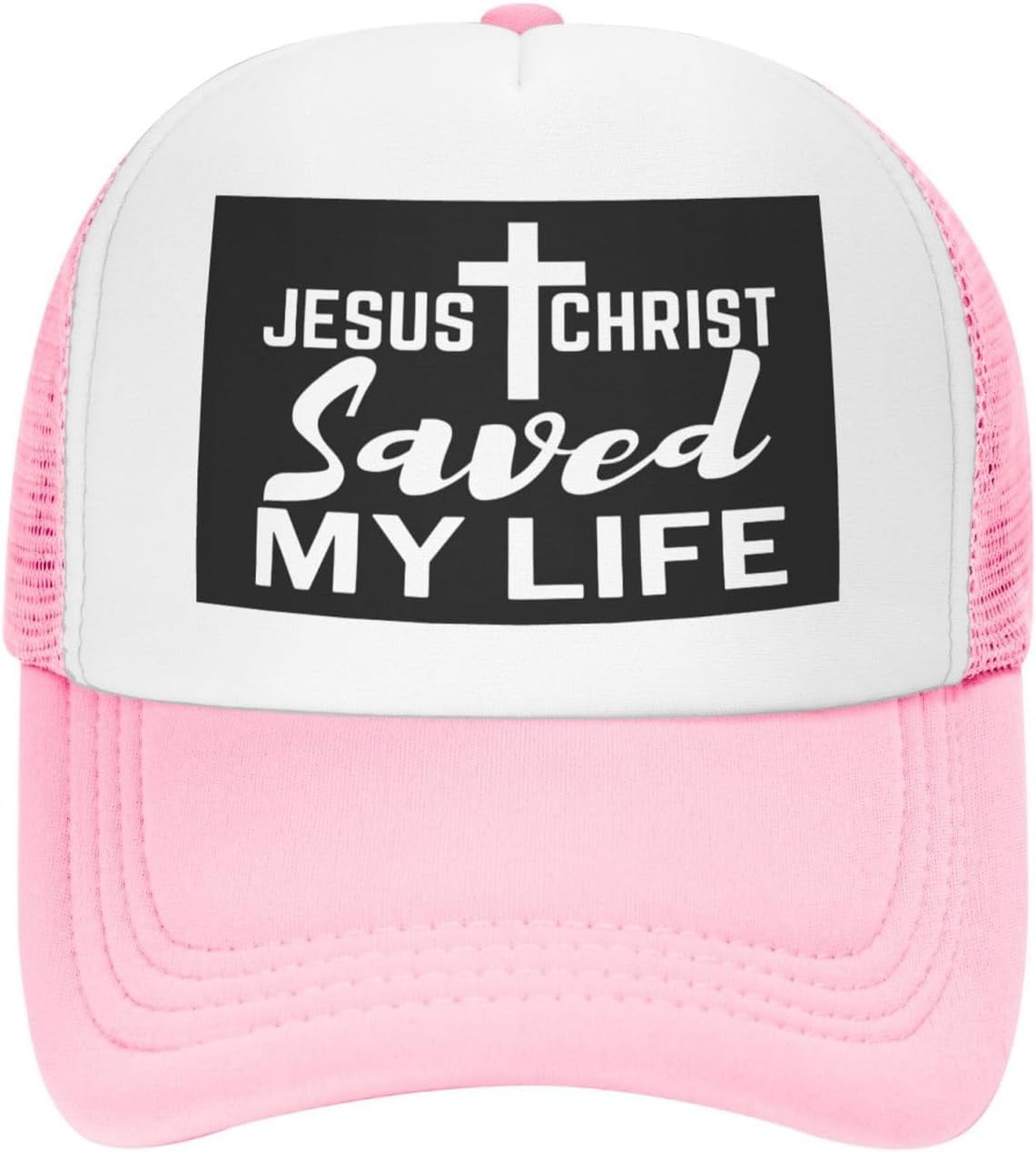 Jesus Christ Saved My Life Mesh Cap Christ Cross Christian 2024 Love ...
