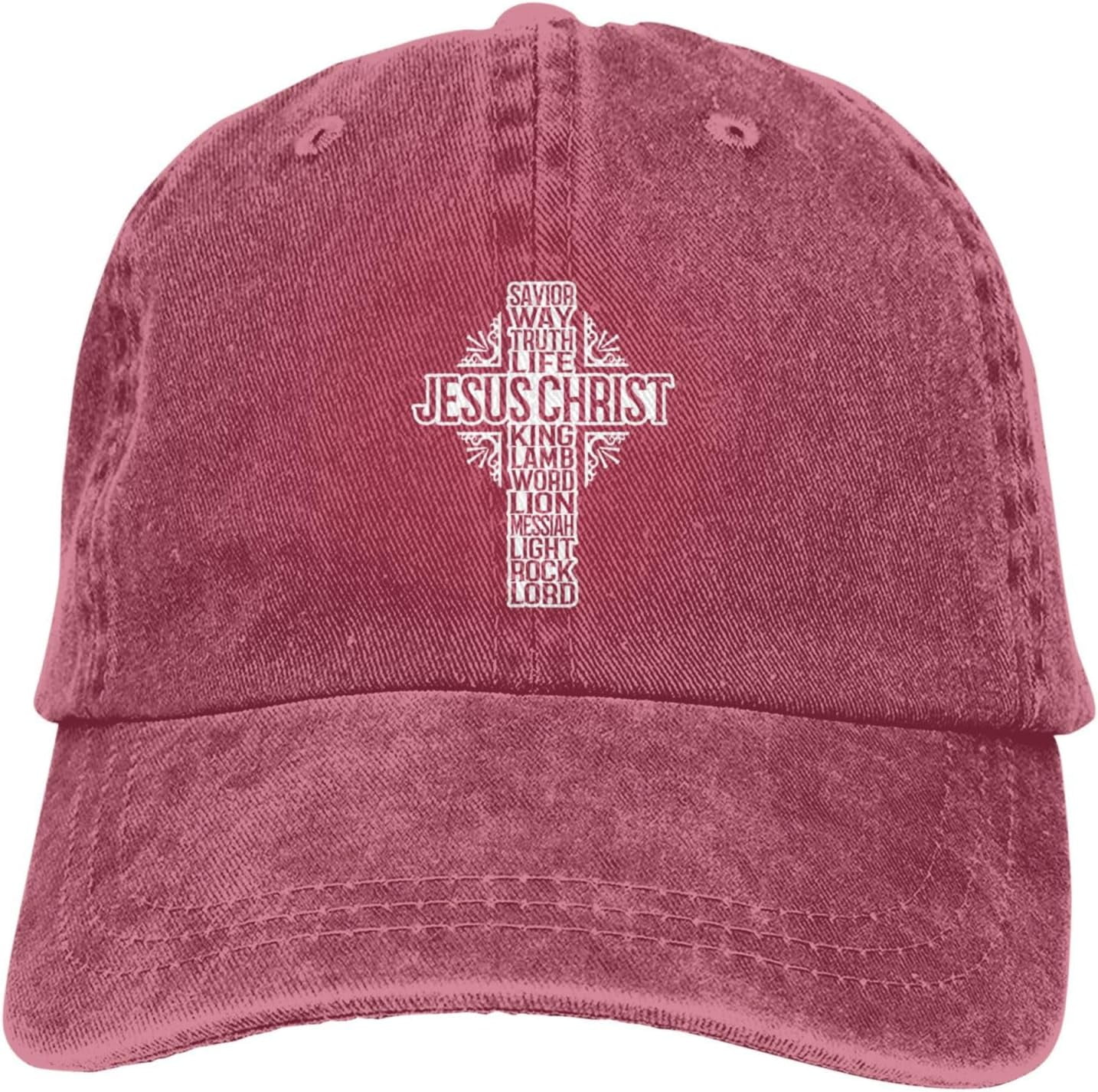 Jesus Christ Savior - Names of Jesus Cross Gifts Hat for Women Men ...