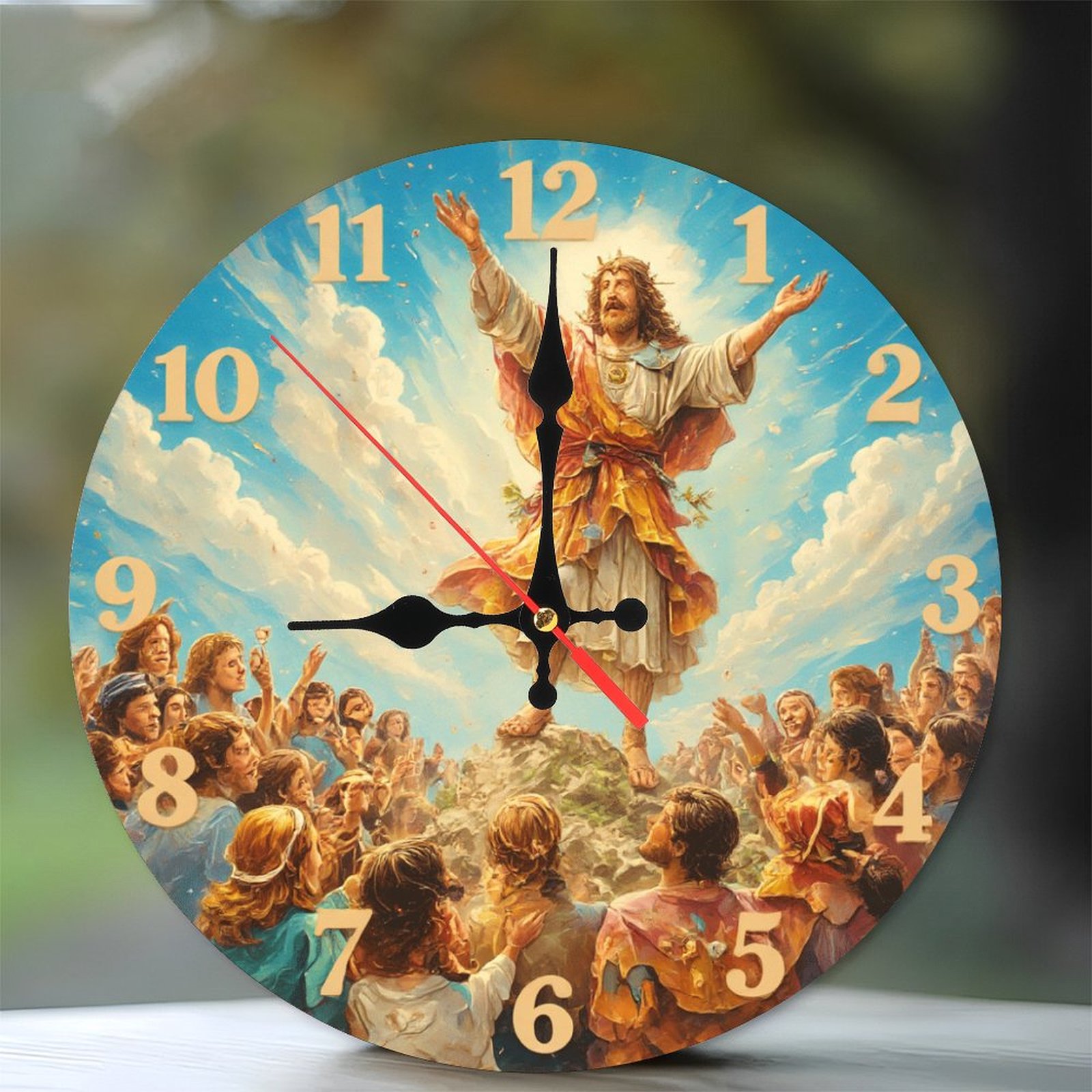 Jesus Christ Sermon on The Mount Wall Clock Home Decor 10-Inch Silent ...