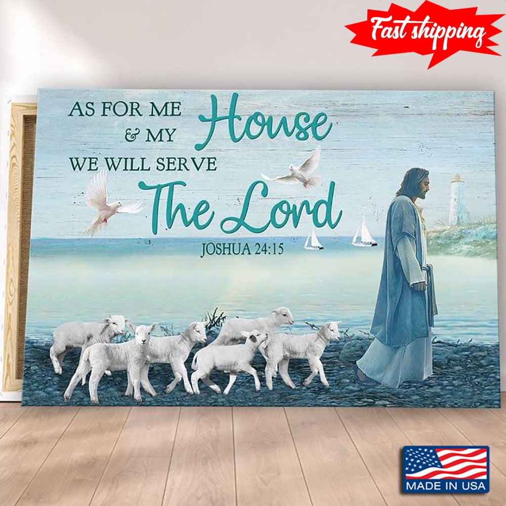 Jesus Christ & Sheep Walking On Sandy Beach & Doves Flying Around ...