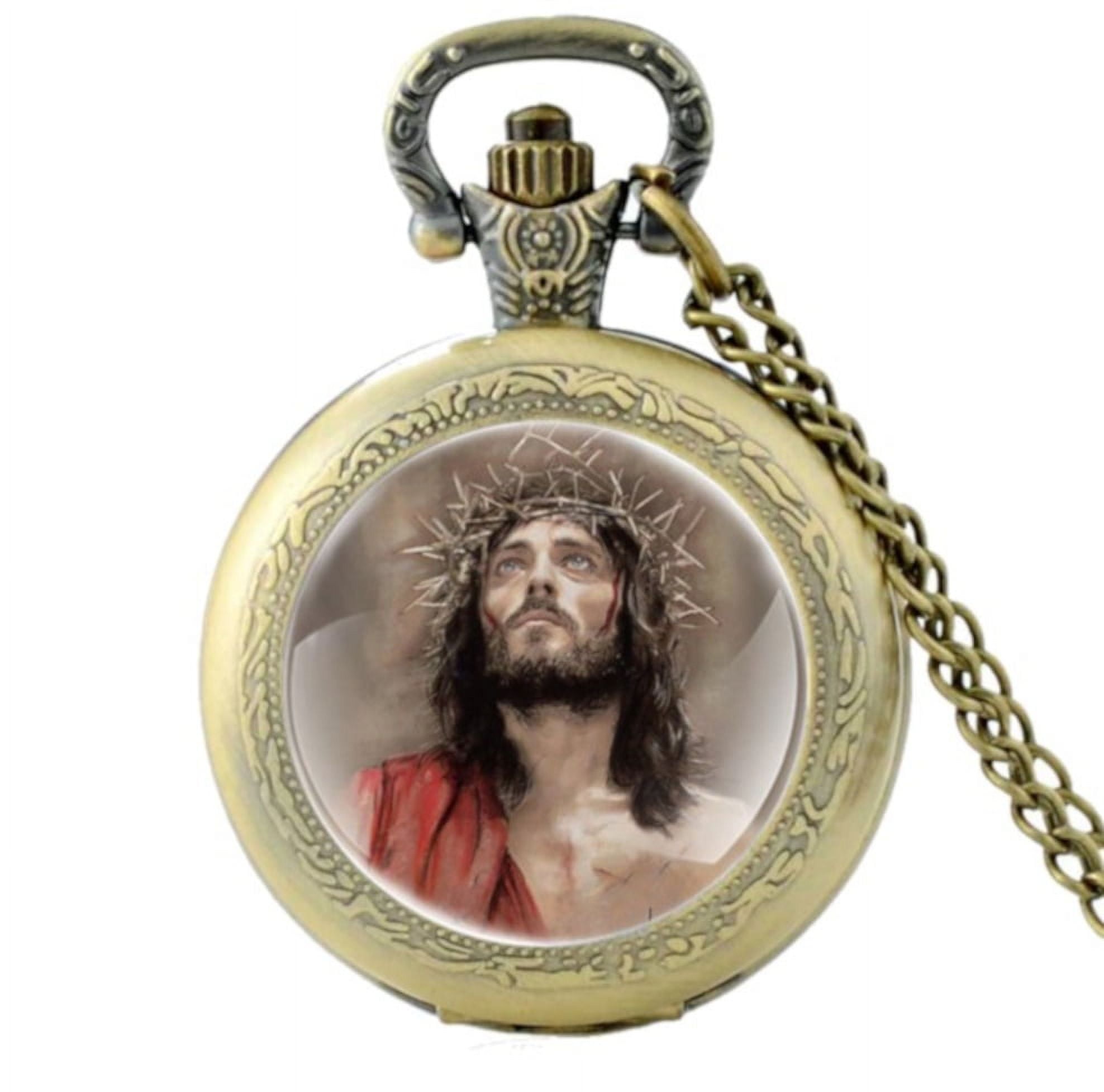 Jesus Christ Small Pocket Watch with Crown of Thorns PW-500-JC ...