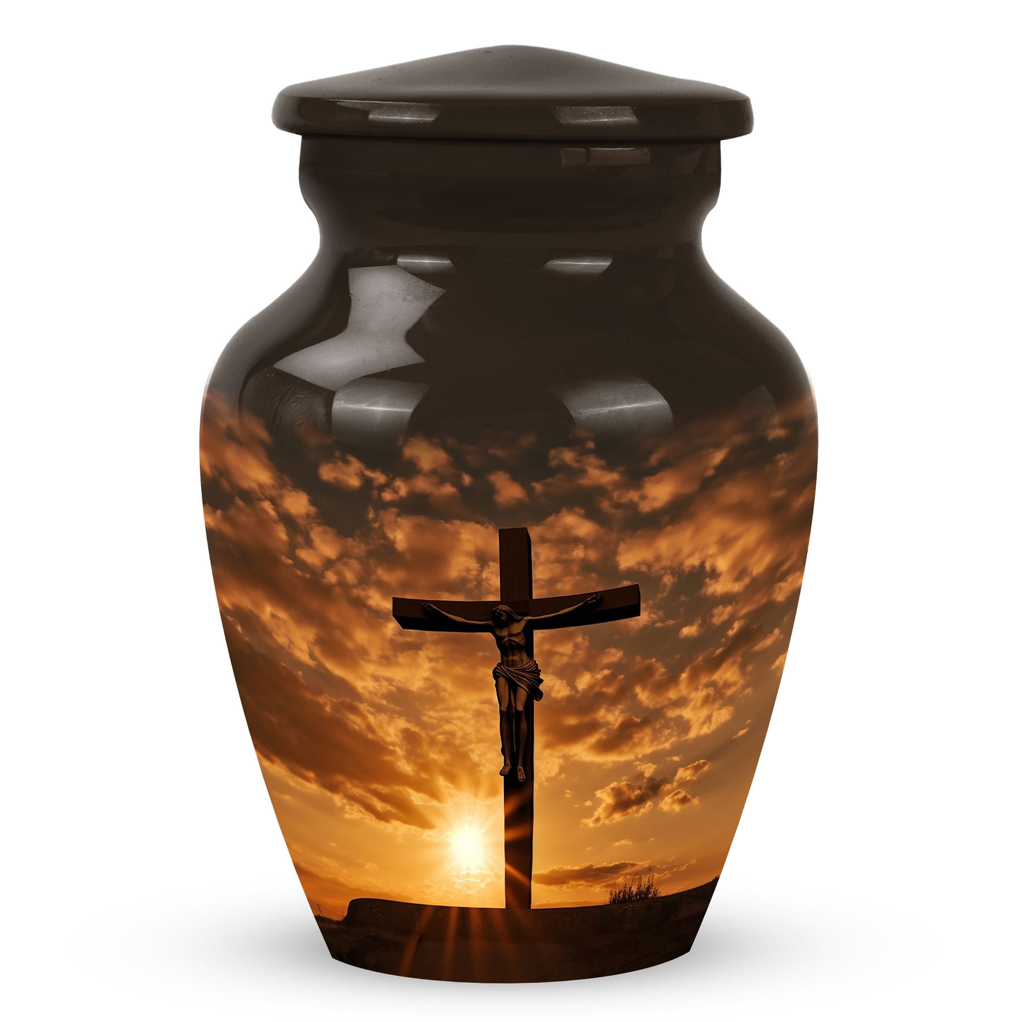 Jesus Christ With Sunset Cremation Urns For Adult Ashes Women - Small ...