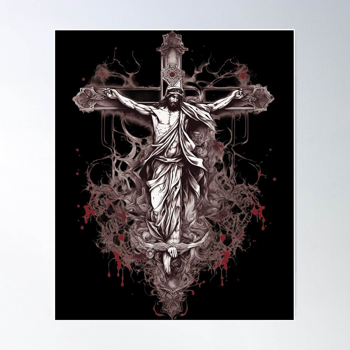 Jesus Christ The Holy One Poster Wall Art, Modern Wall Decor For Living ...