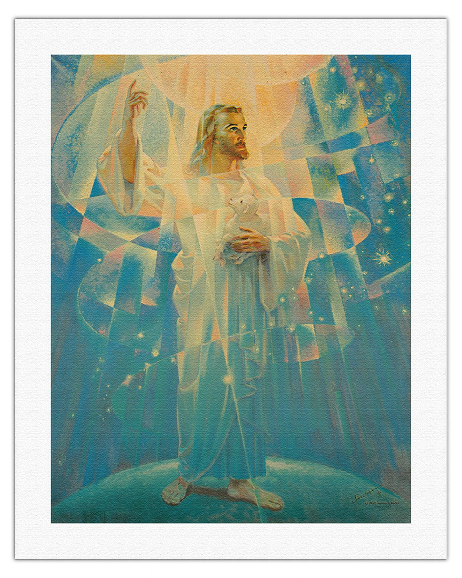 Jesus Christ - Thine is the Power - Vintage Religious Art by Warner ...