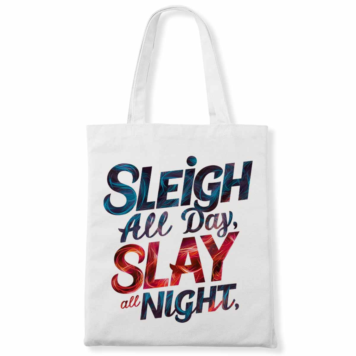 Jesus Christ Tote Bag Canvas - Sleigh All Day, Slay All Night 1Pc ...