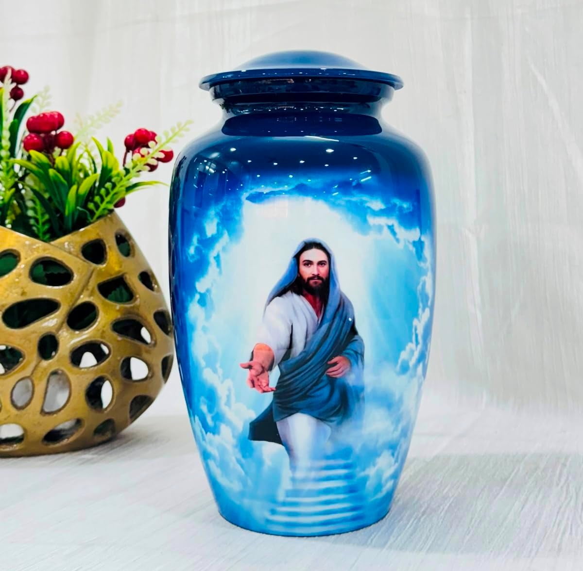 Jesus Christ Urn - Jesus Cremation Urn for Ashes - Catholic Urn ...