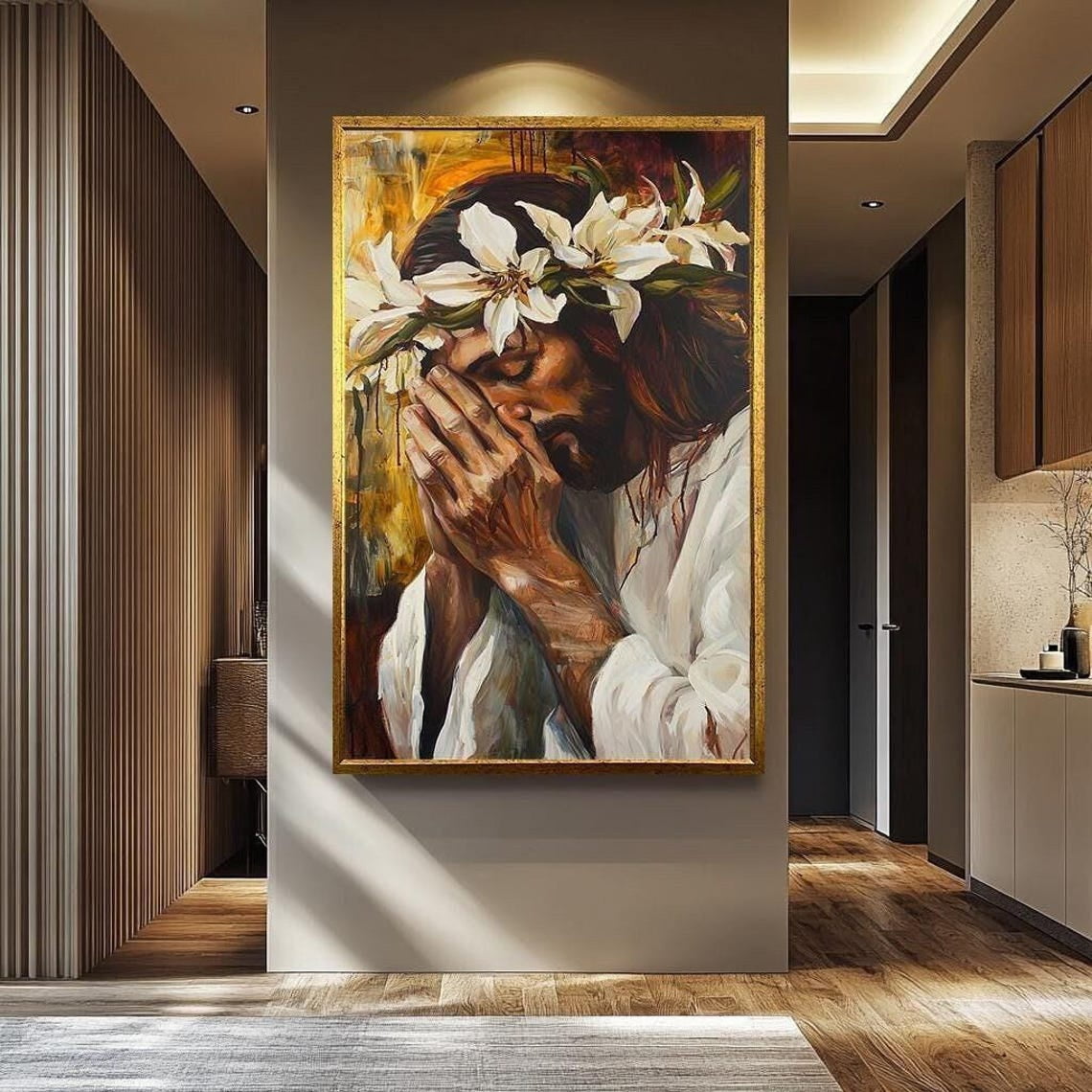 Jesus Christ Wall Art Christian Religious Wall Decor Christian Artwork ...