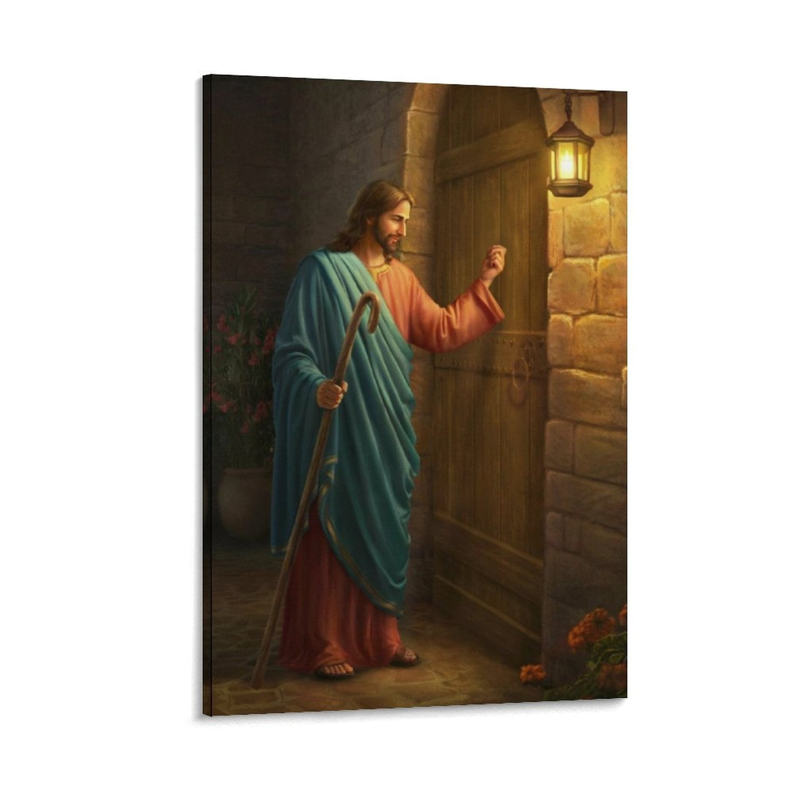 Jesus Christ Wall Art - Jesus Knocking on The Door - Bible Poster ...