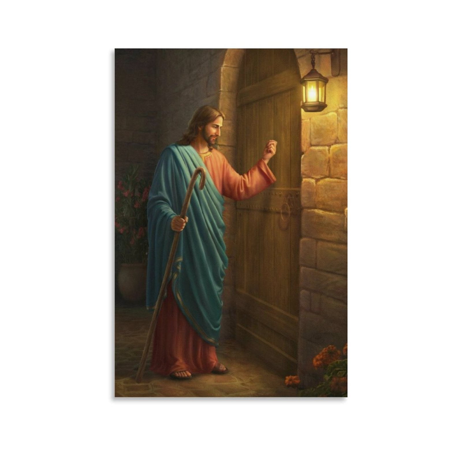 Jesus Christ Wall Art - Jesus Knocking on The Door - Bible Poster ...