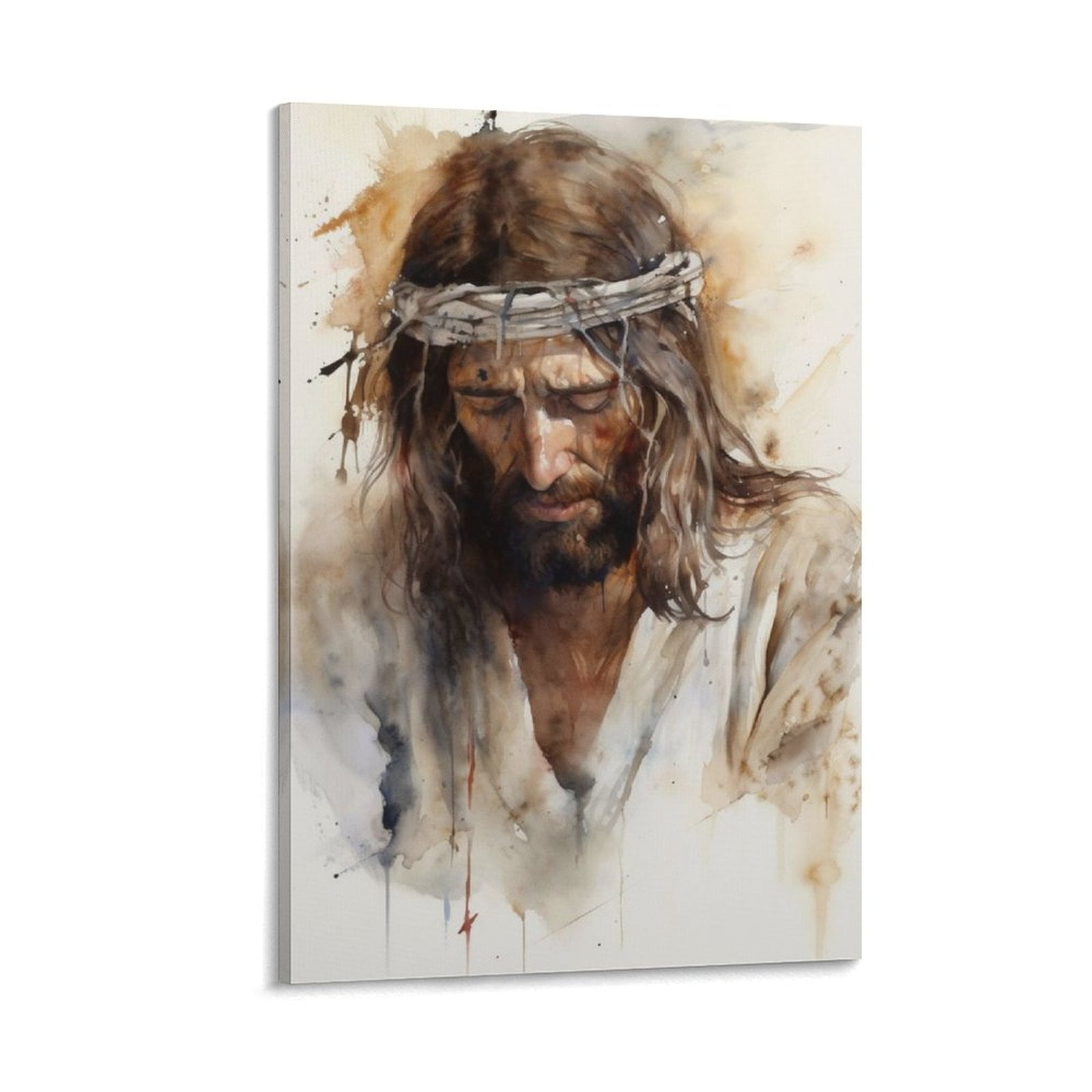 Jesus Christ Wall Art Jesus Persecution Poster Bible Watercolor Print ...