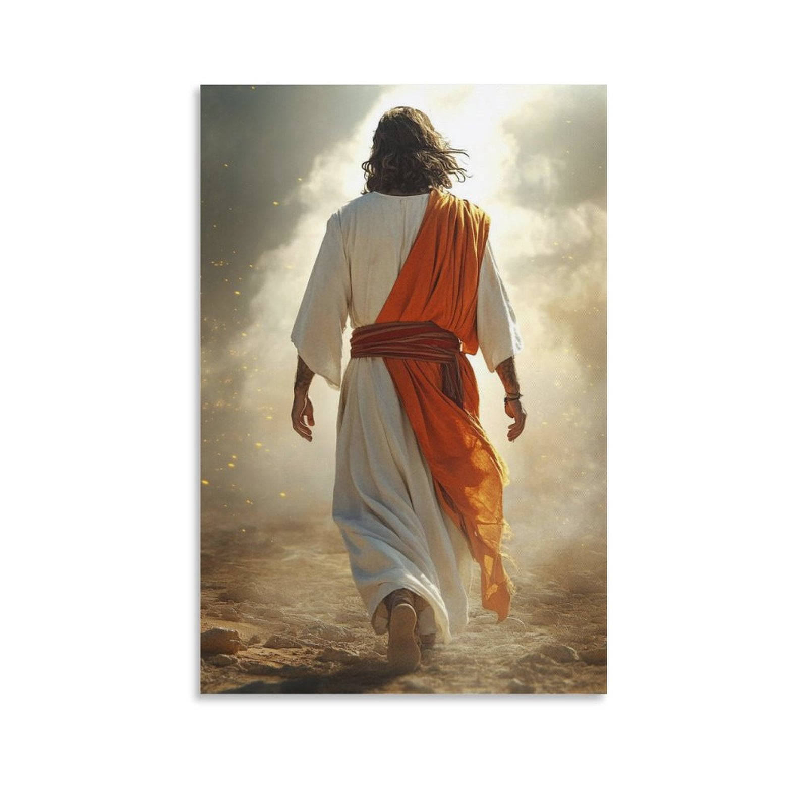 Jesus Christ Wall Art Jesus Walking in The Desert Poster Savior God ...
