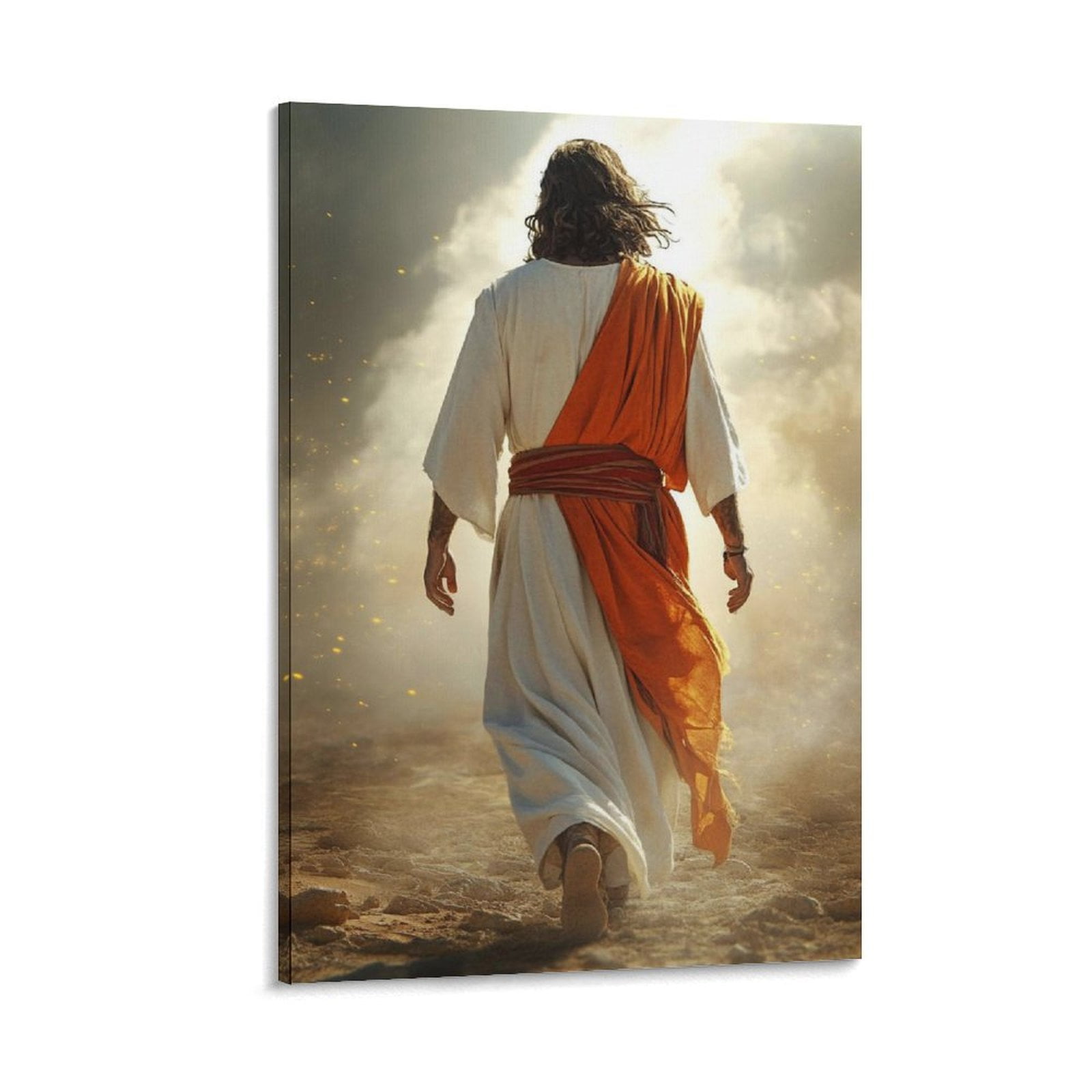Jesus Christ Wall Art Jesus Walking in The Desert Poster Savior God ...