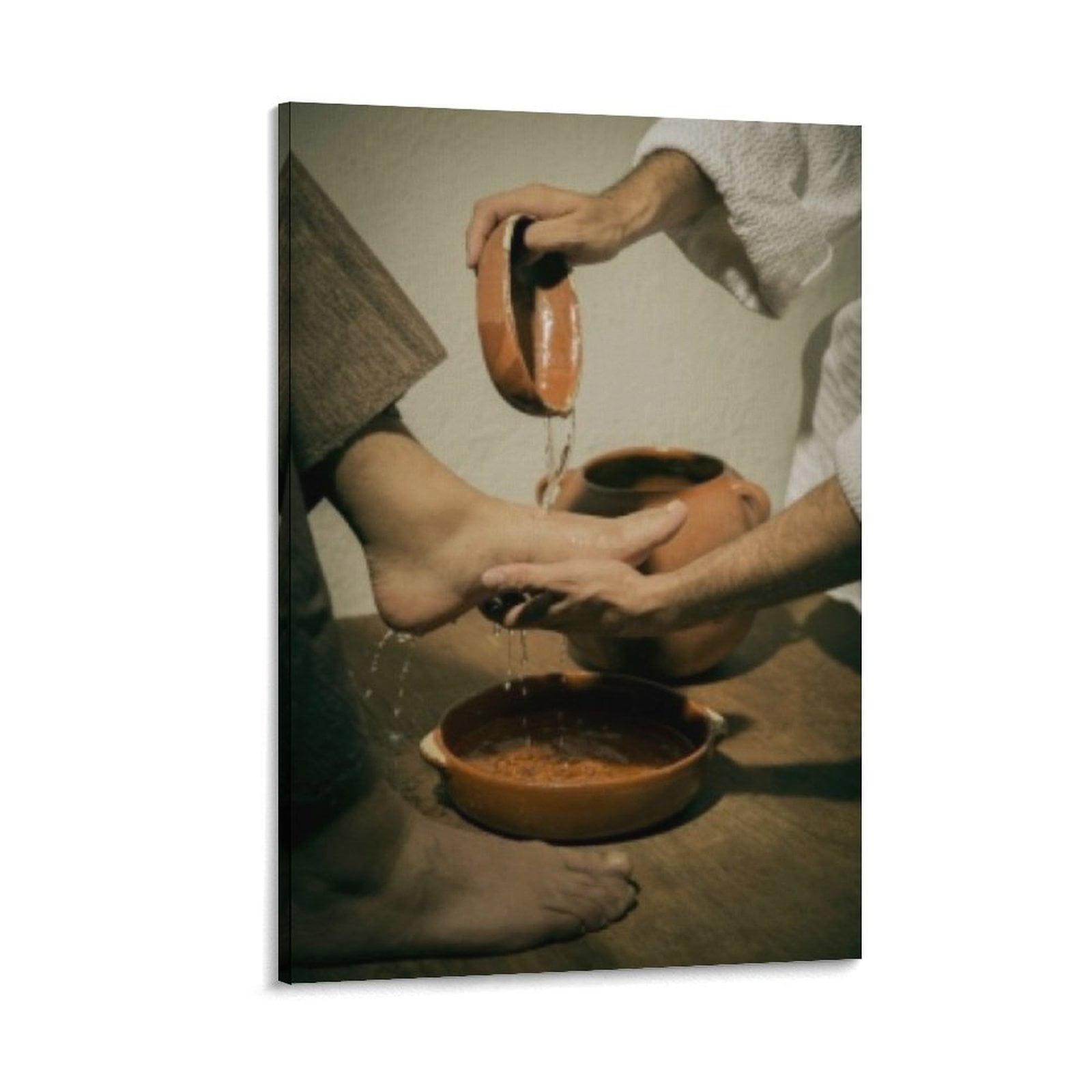 Jesus Christ Wall Art Jesus Washing Disciples Feet Print Poster Photo ...
