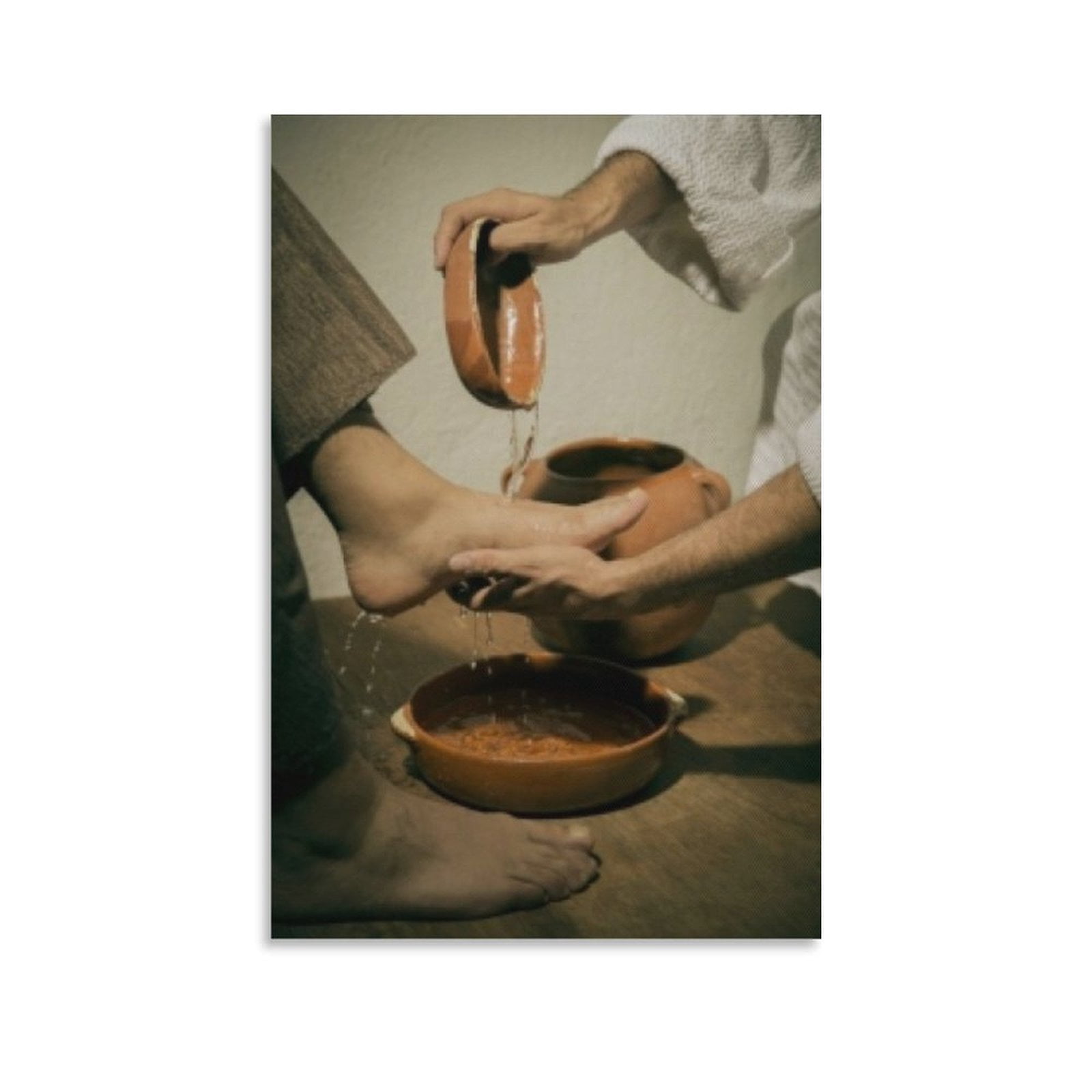 Jesus Christ Wall Art Jesus Washing Disciples Feet Print Poster Photo ...