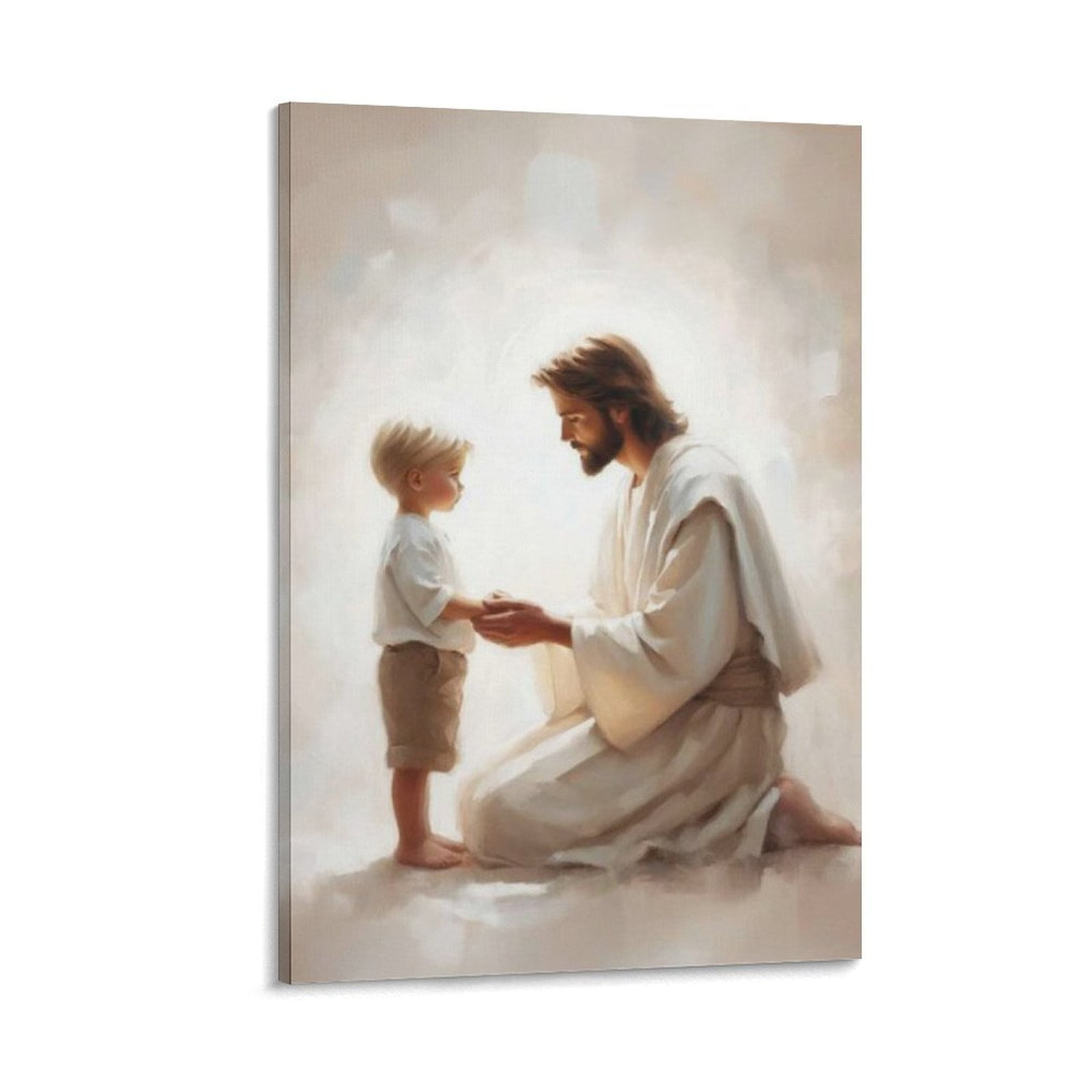 Jesus Christ Wall Art Savior And Boy-Jesus with BoyPoster, Mormon Art ...