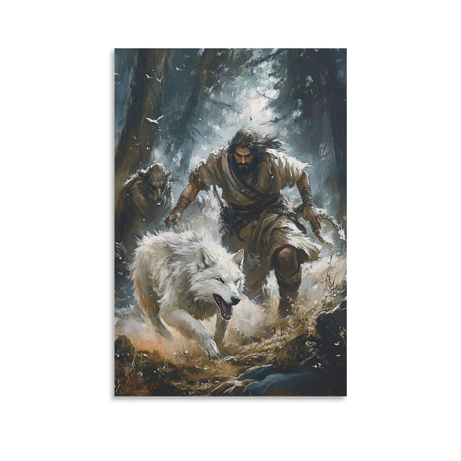 Jesus Christ Wall Decor - Jesus Drives Away The Wolf - Jesus Vintage ...