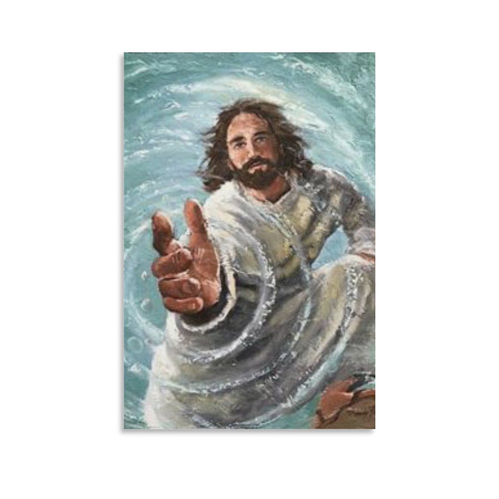 Jesus Christ Wall Decor Poster - Hand of God - Jesus Hand in Water ...