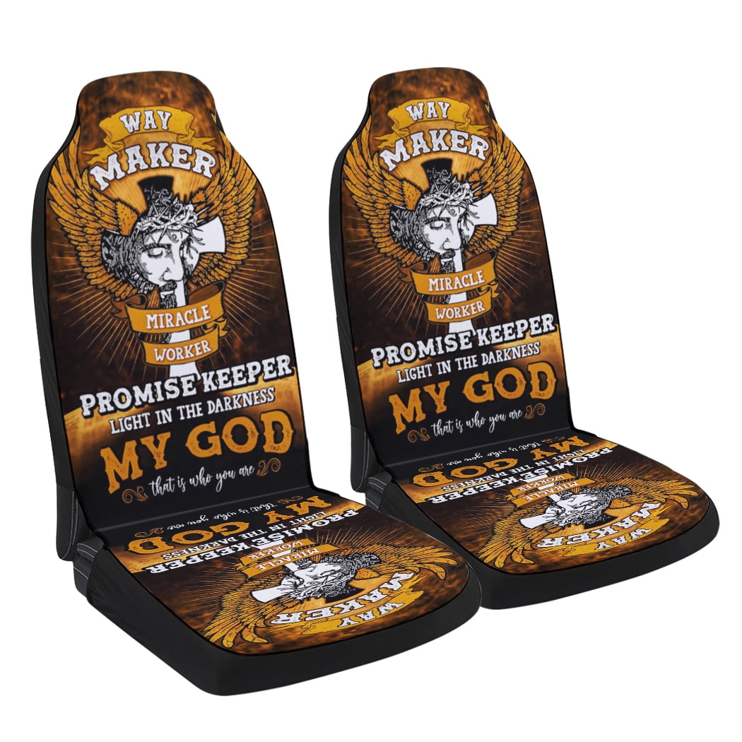 Jesus Christ Way Maker Miracle Worker Seat Covers Cars, Car Truck SUV 2 ...