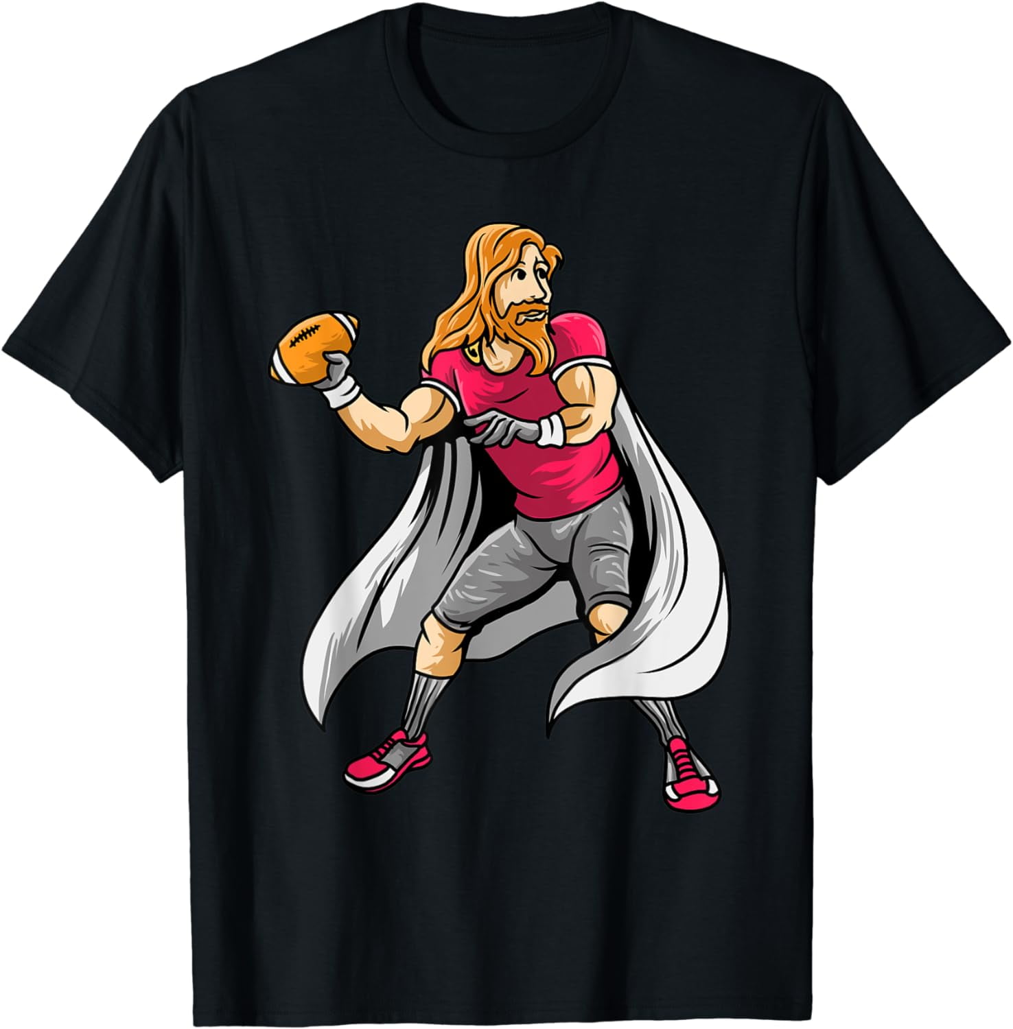Jesus Christ as a football player | Sports Hobby T-Shirt - Walmart.com