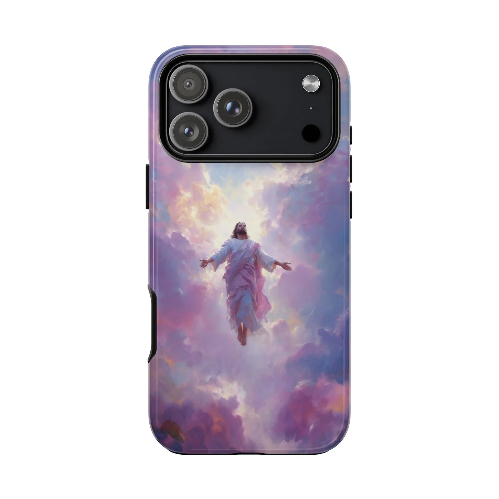 Jesus Christ in Pastel Cloud Heaven Art Phone Case for iPhone 17 to 11 ...