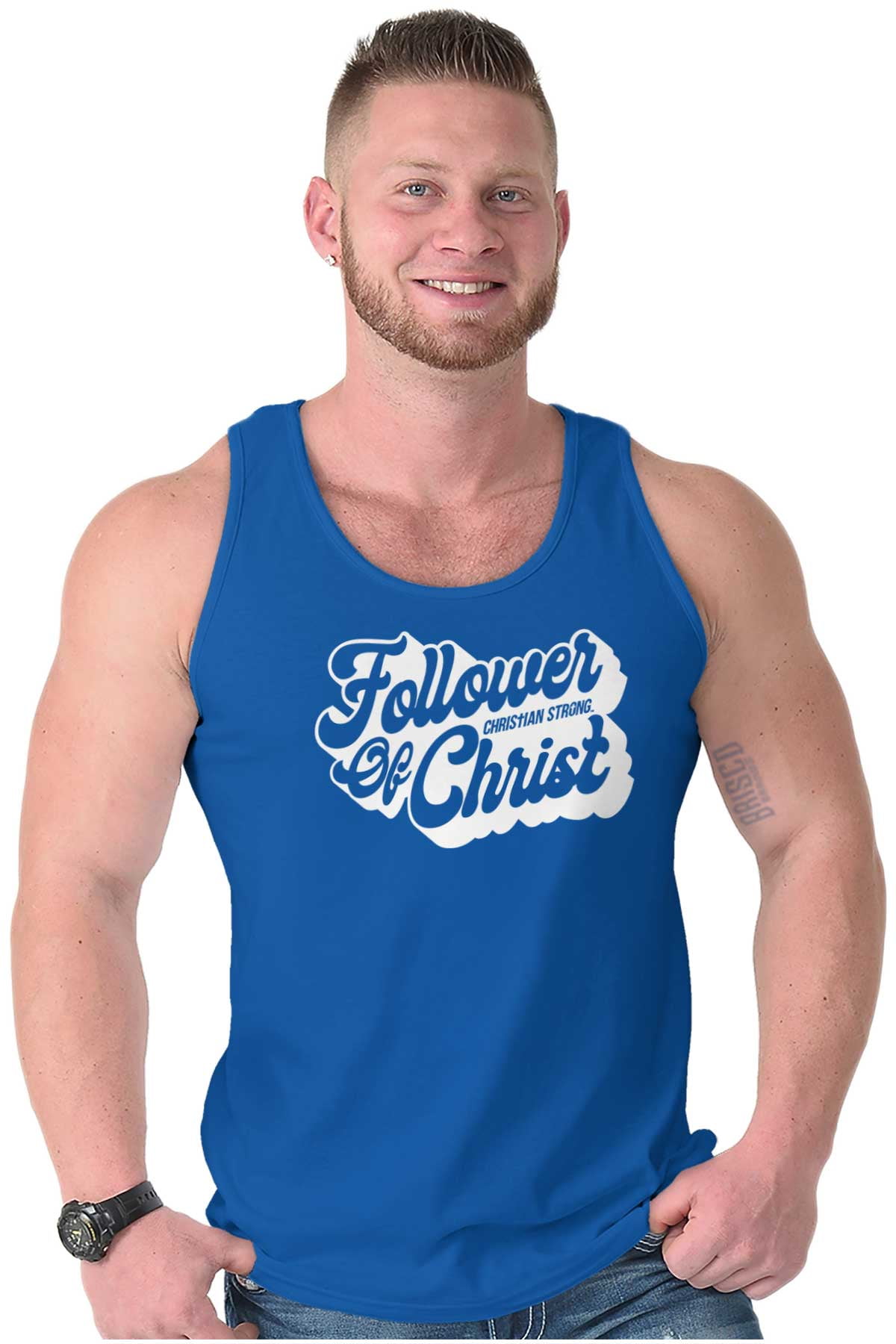 Jesus Christ is Lord God Christian Unisex Plus Size Tank Top Brisco ...