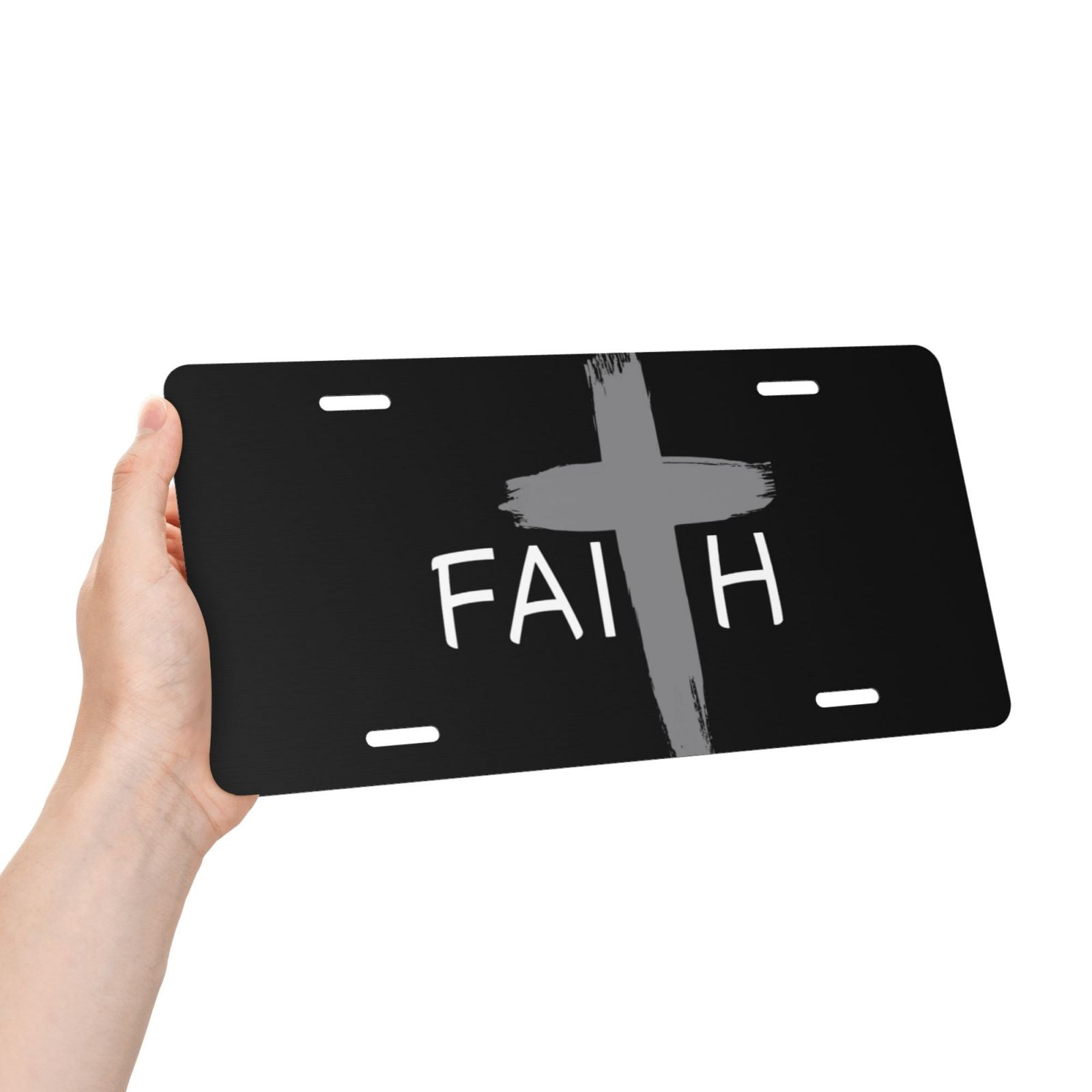 Jesus Christian Faith Cross 4 Car Aluminum Front License Plate, Funny ...