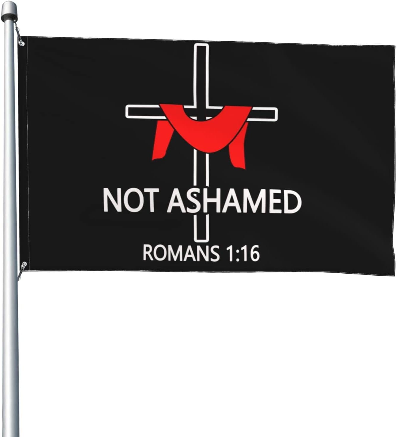 Jesus Christian Faith Cross Flags 4x6 Ft Banner Patio Lawn & Garden ...