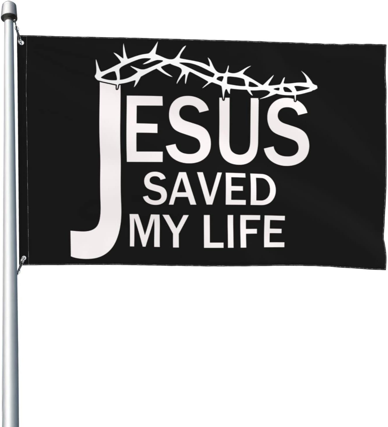Jesus Christian Faith Cross Flags 4x6 Ft Banner Patio Lawn & Garden ...