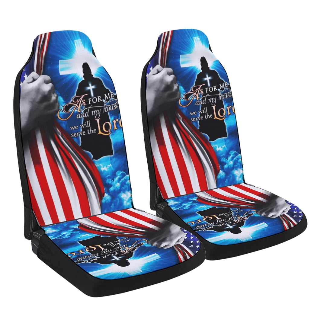 Jesus Christian We Will Serve The Lord Seat Covers Cars, Car Truck SUV ...