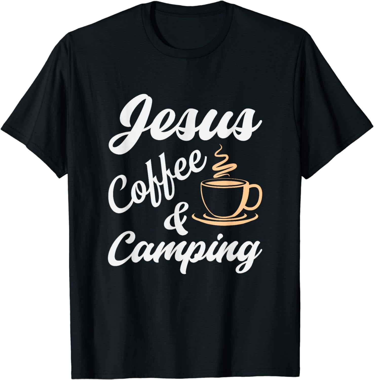 Jesus Coffee Camping Jesus T-Shirt - Walmart.com