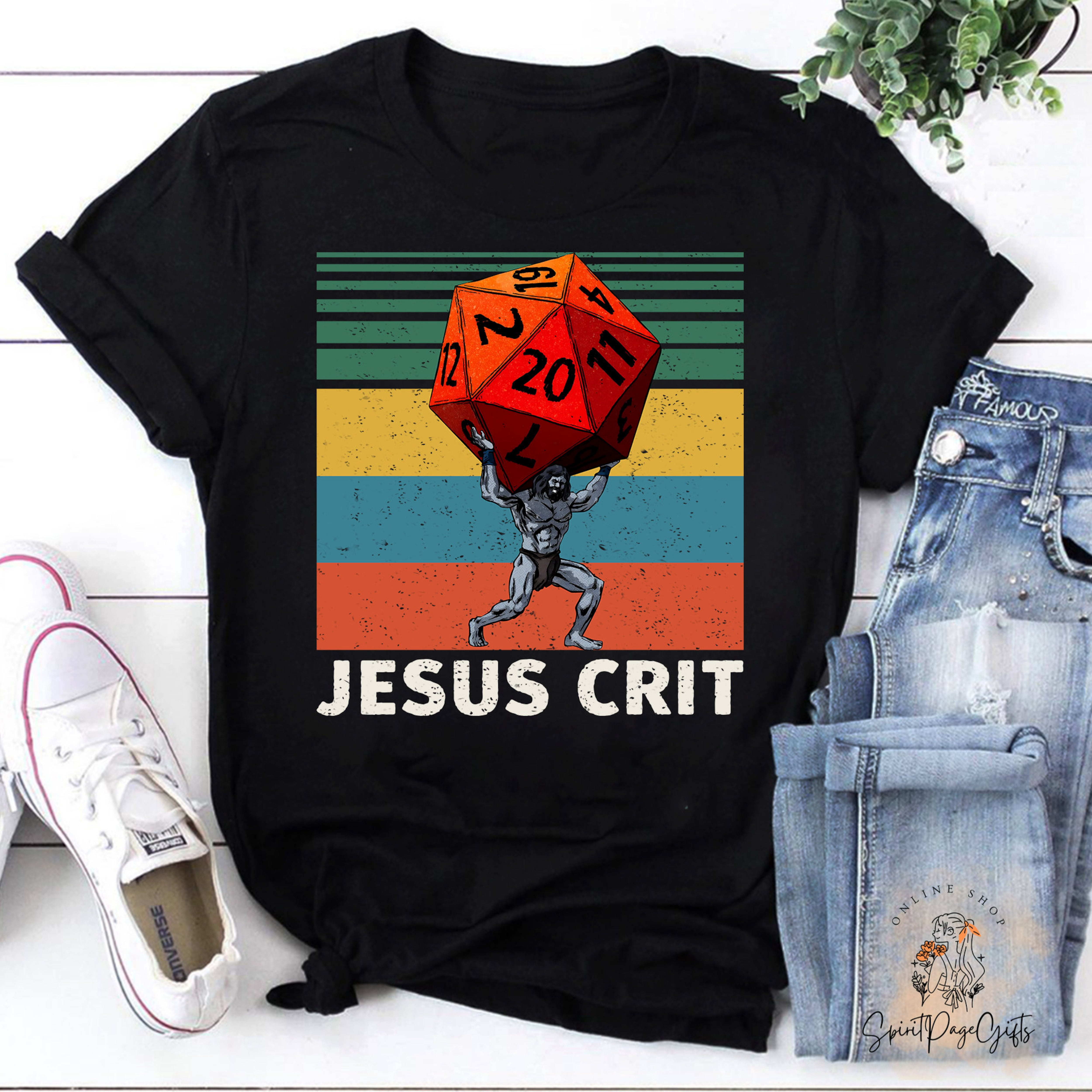 Jesus Crit Carry Dice Vintage T-Shirt, Jesus Shirt, Jesus Lover Shirt ...